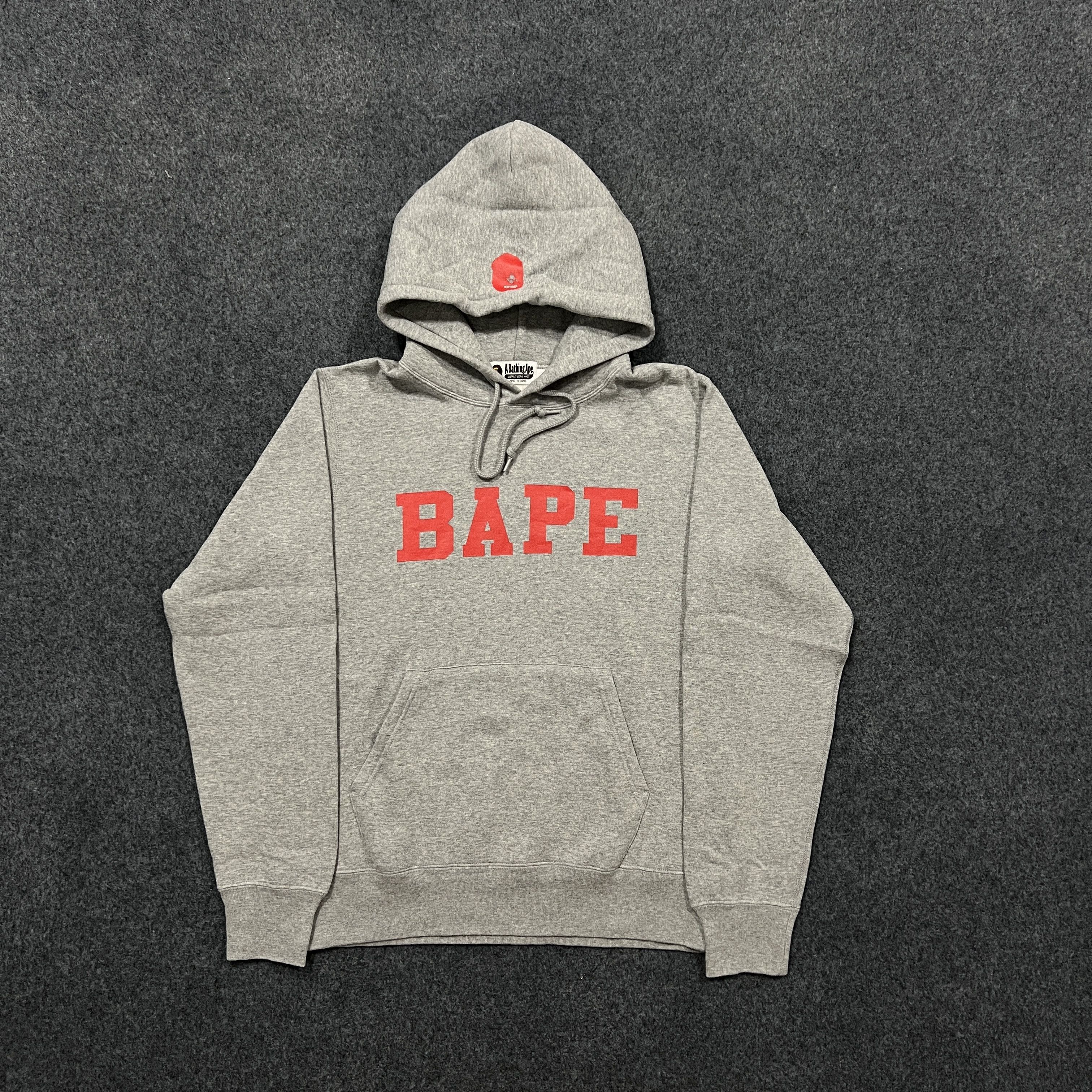 Bape Bape Letter Logo Pullover Hoodie | Grailed
