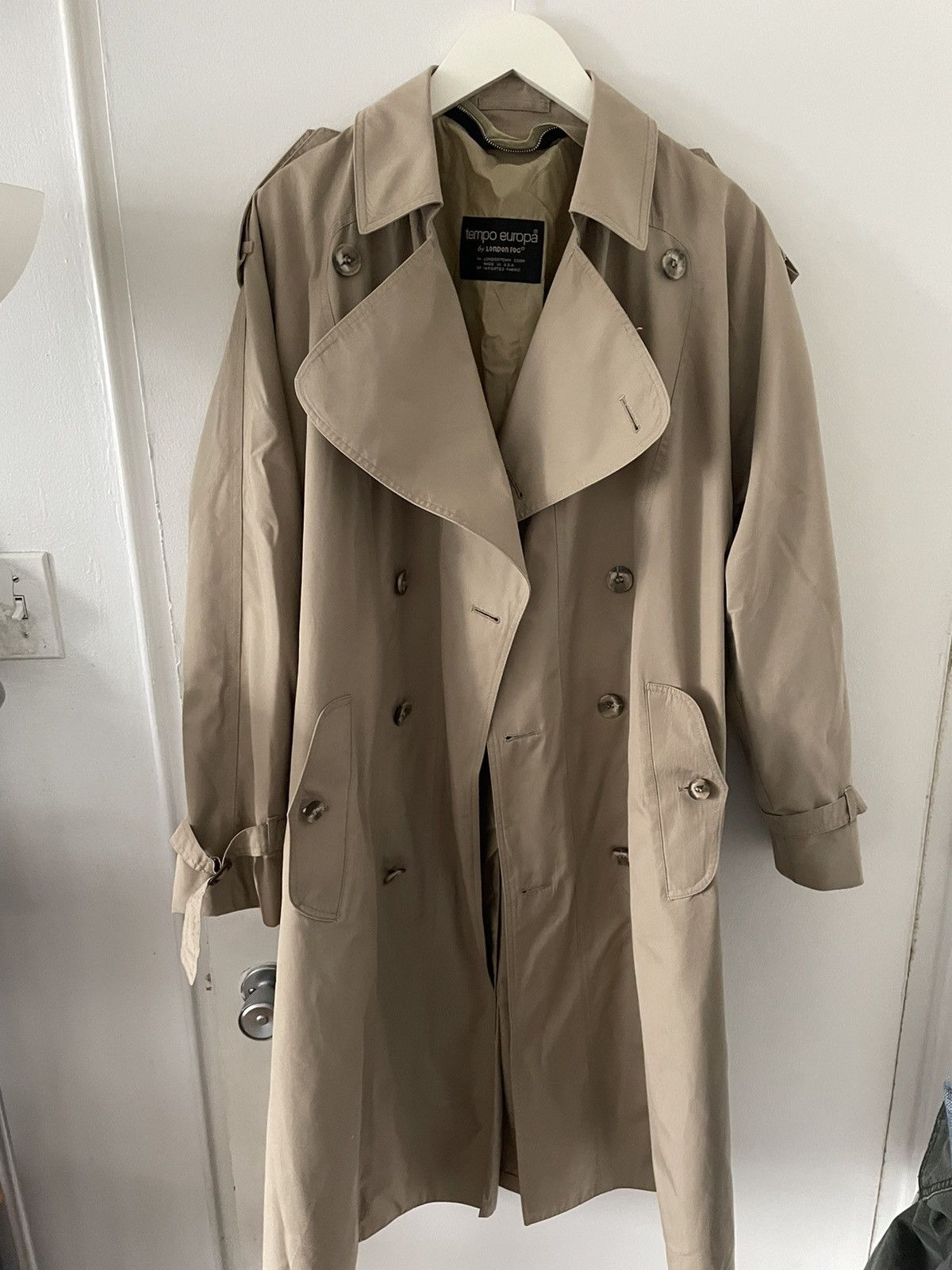 London Fog × Vintage Vintage Long Beige Raincoat | Grailed