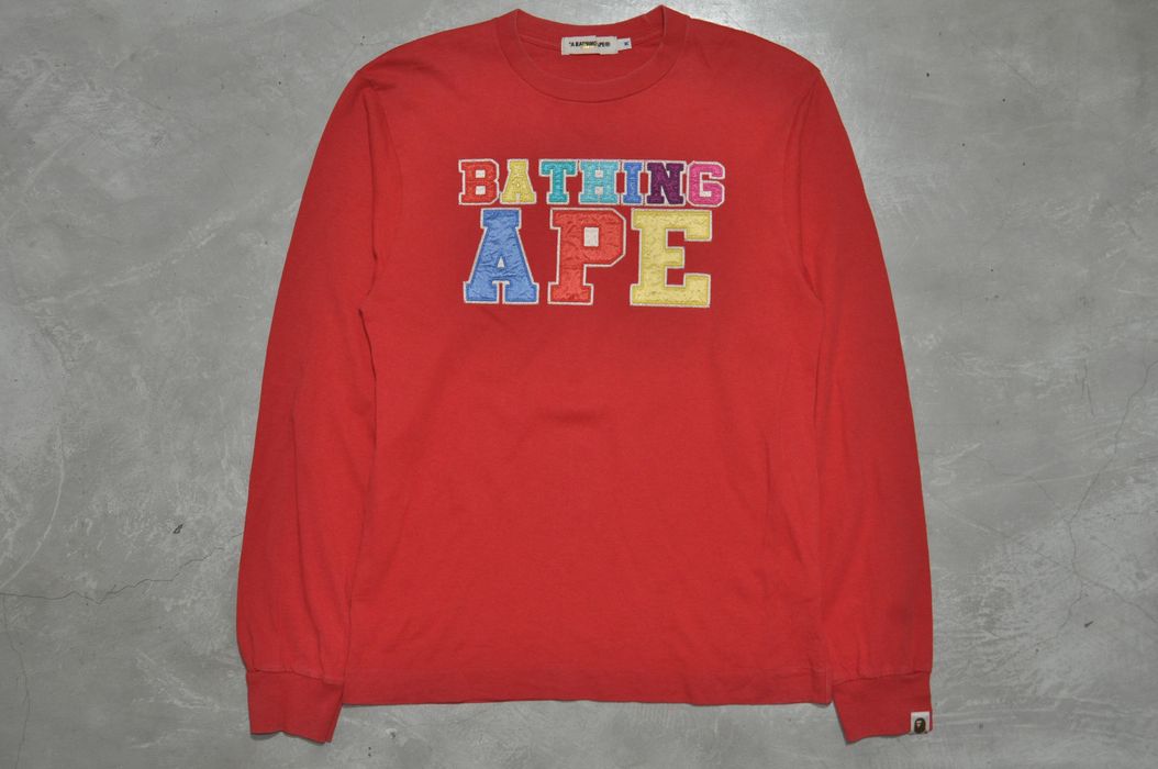 Bape Bape - Patches Logo Longsleeves | Grailed