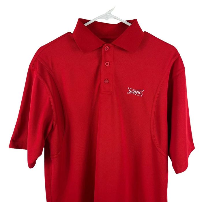 Other Sonic America's Drive In Employee Uniform Red Polo Shirt | Grailed