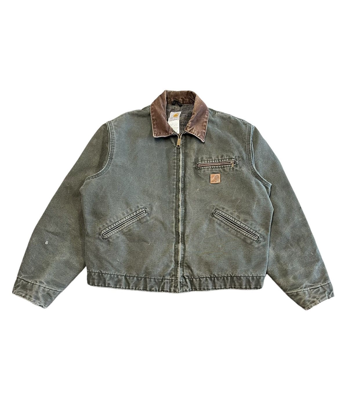 Carhartt × Vintage Vintage Carhartt Detroit Jacket J97 - Moss Green ...