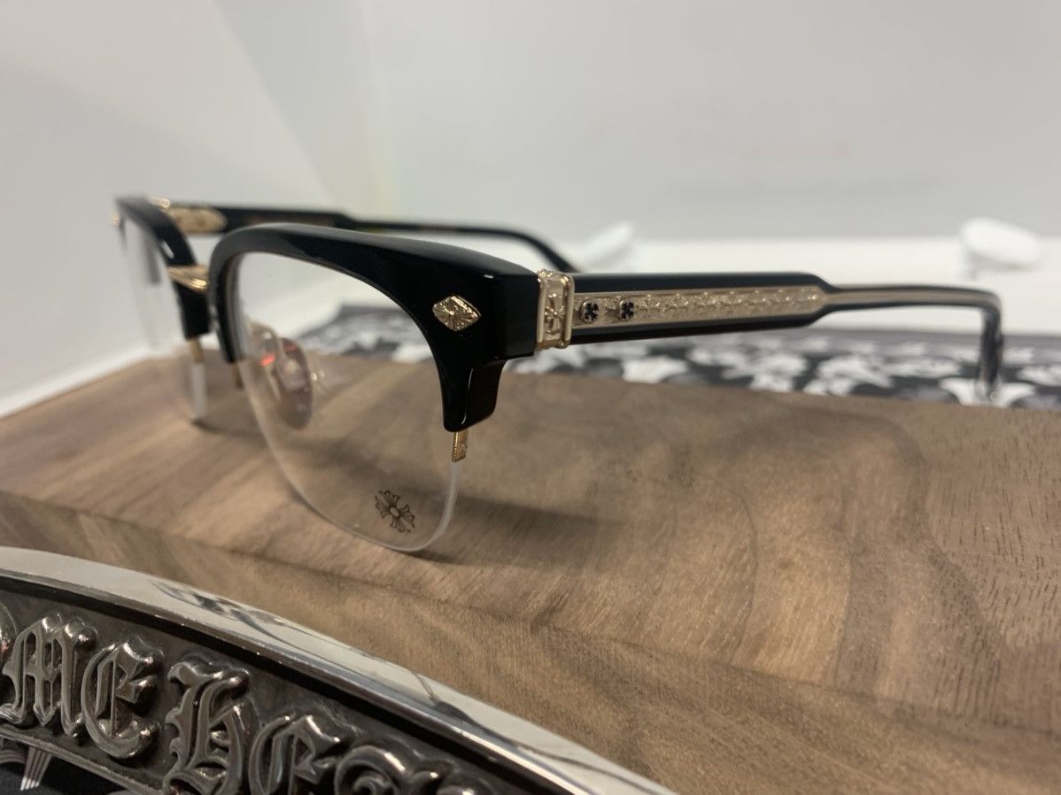 Chrome Hearts Chrome Hearts “Neeners” black -gold decor! | Grailed