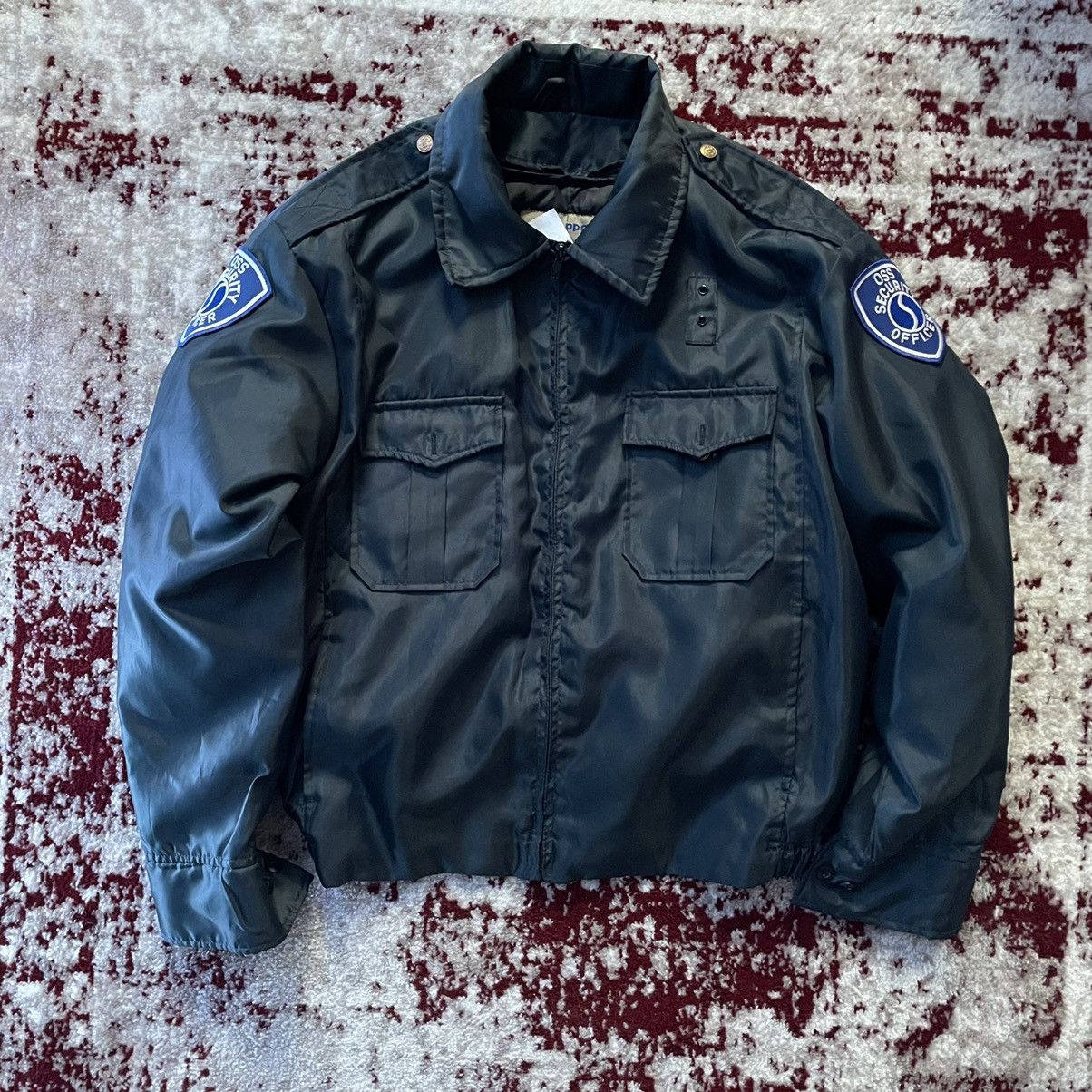 Vintage 90s Boxy Puffy Lined Security Jacket | Grailed