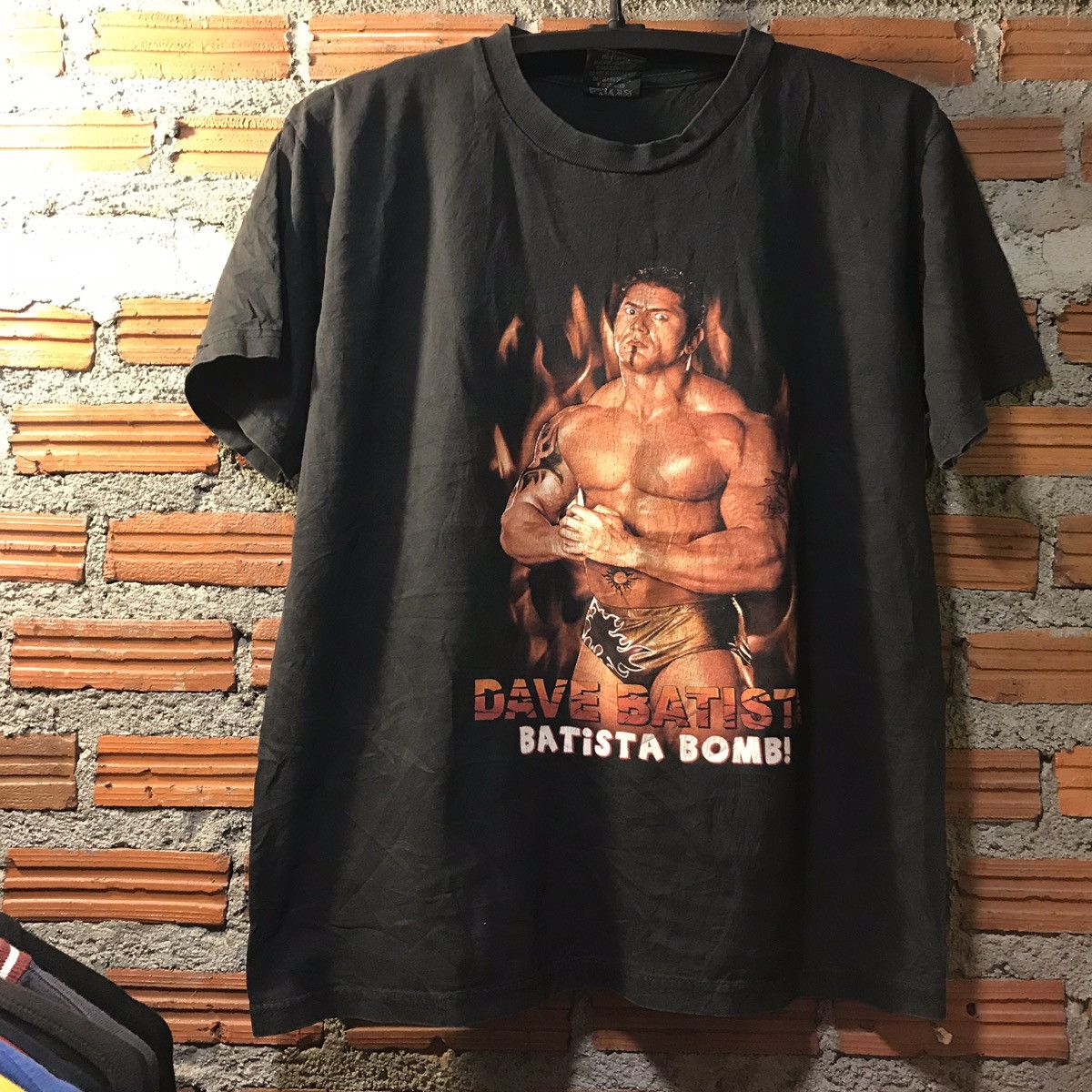 Vintage Vintage Dave Batista Wrestling Bootleg Tee 90s | Grailed