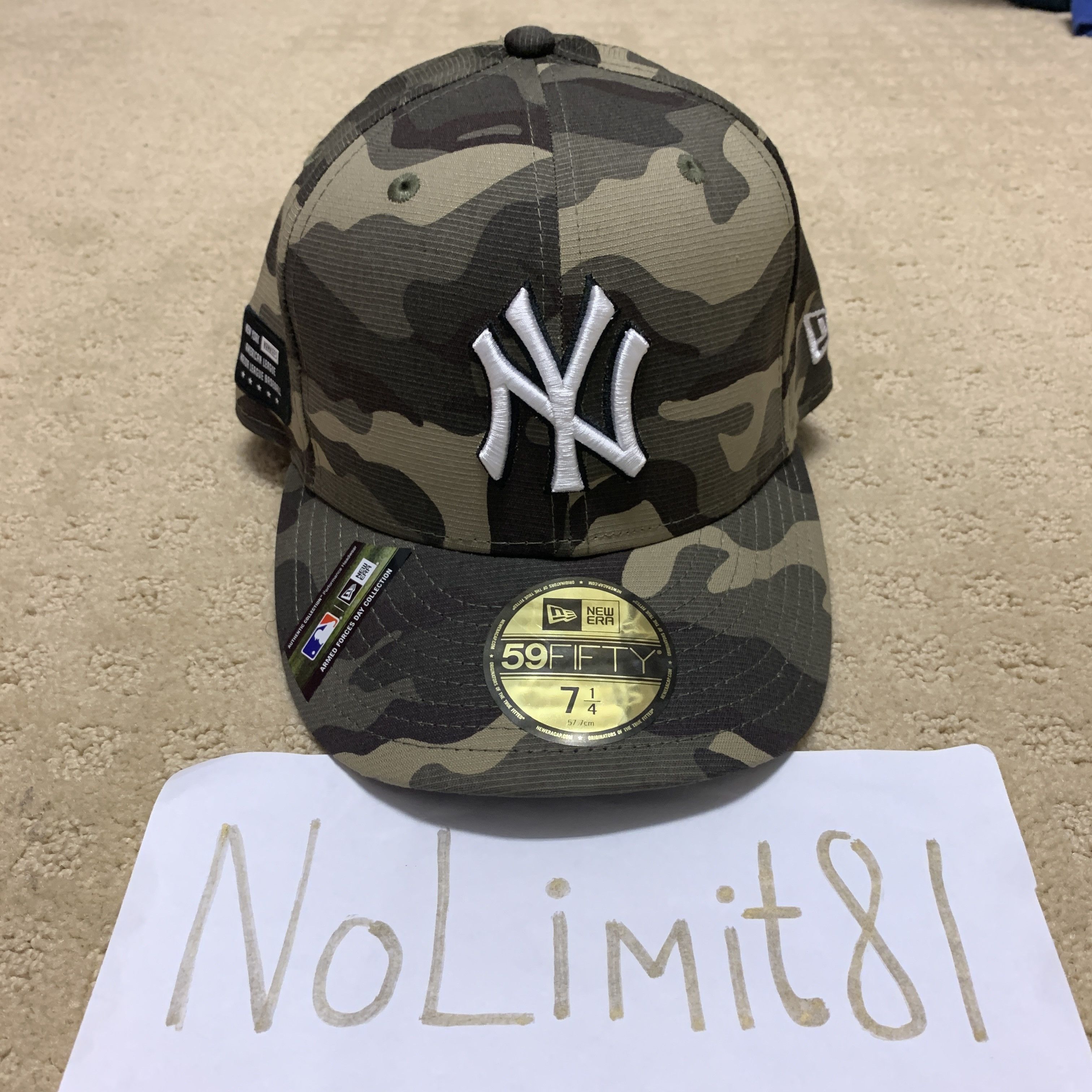 New Era New York Yankees Armed Forces Military Camo Hat - Sz 7 1/4 ...