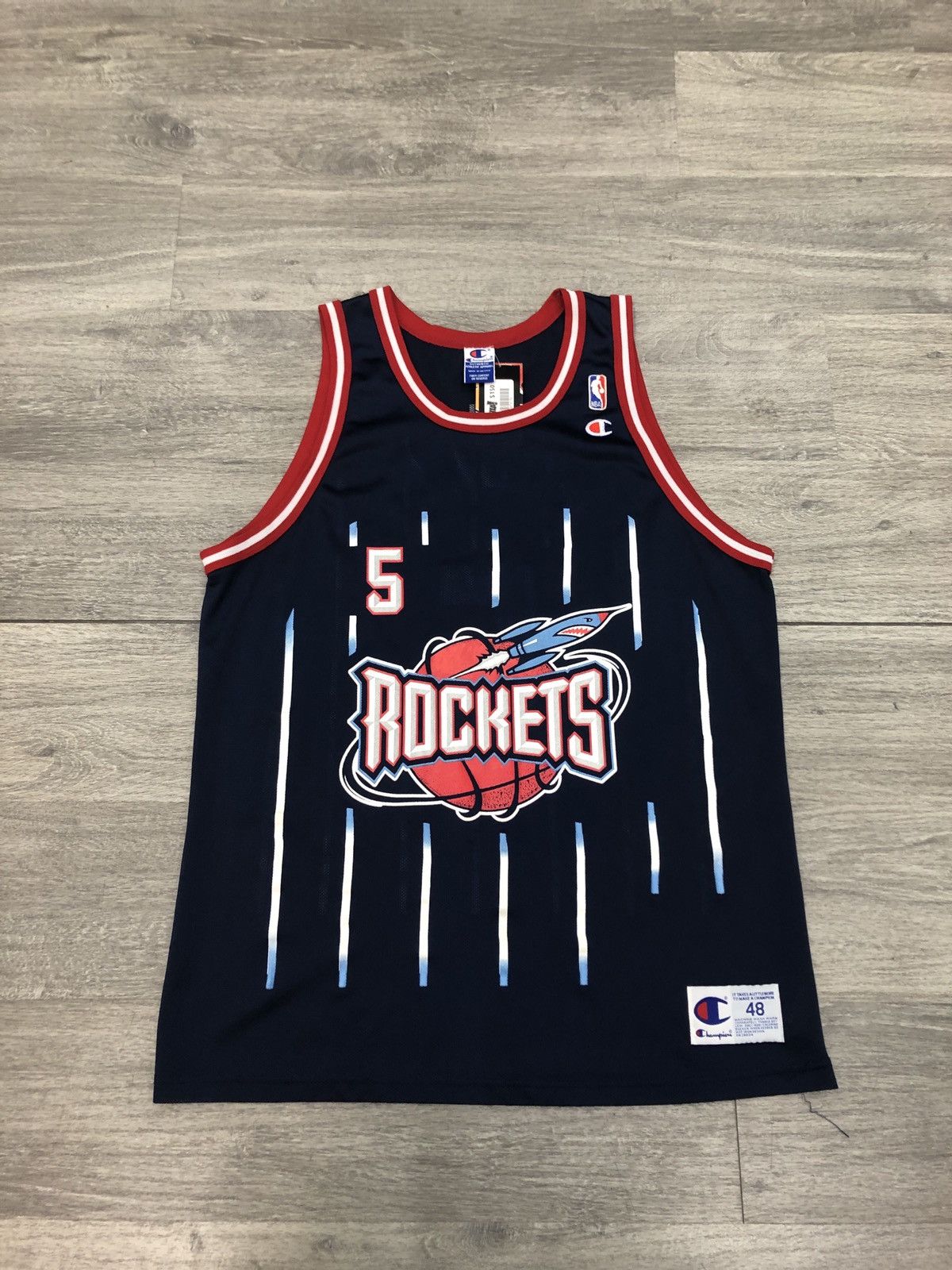 Champion × NBA × Vintage Houston Rockets Cuttino Mobley Champions ...