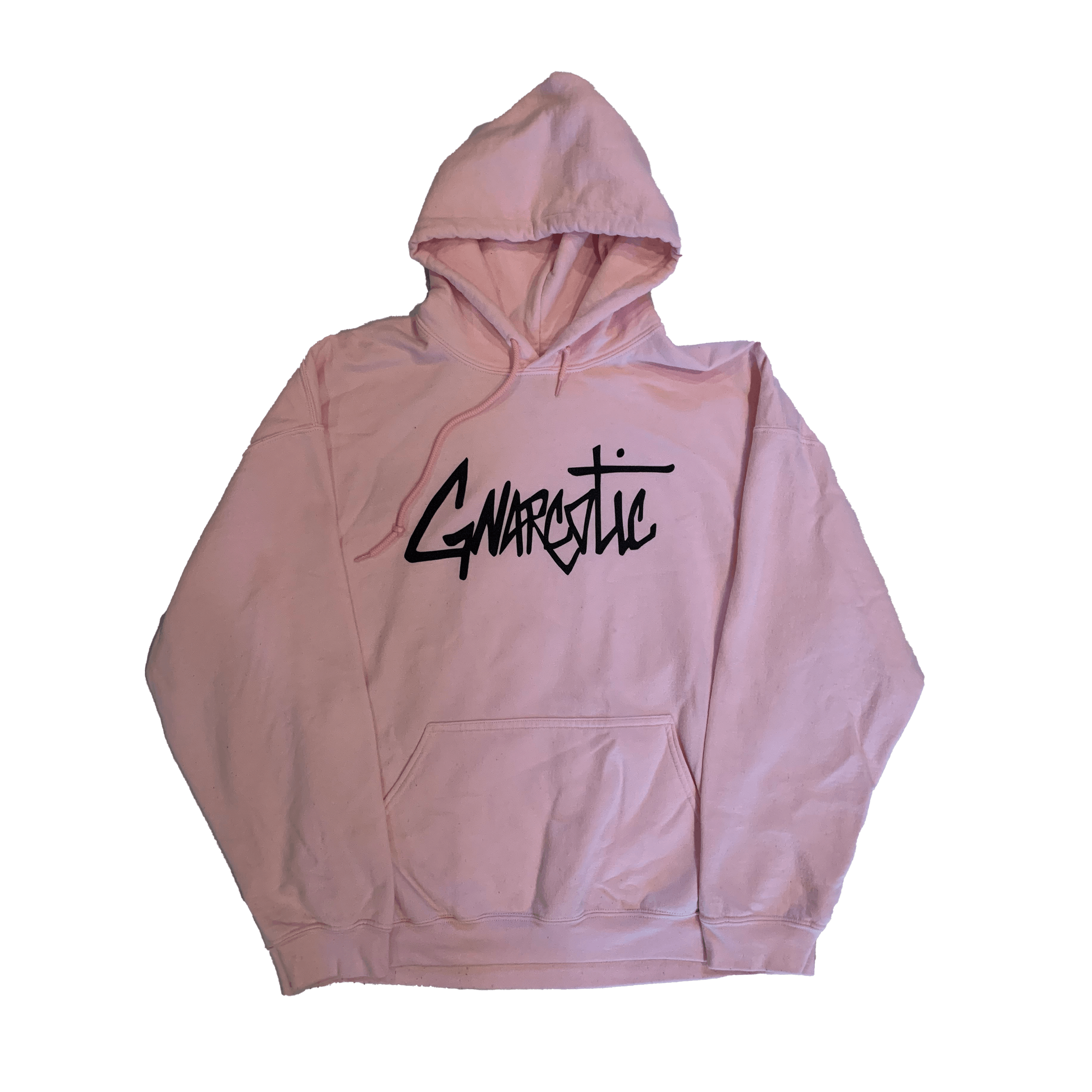 Hype Gnarcotic Logo Hoodie Pink Size XL | Grailed