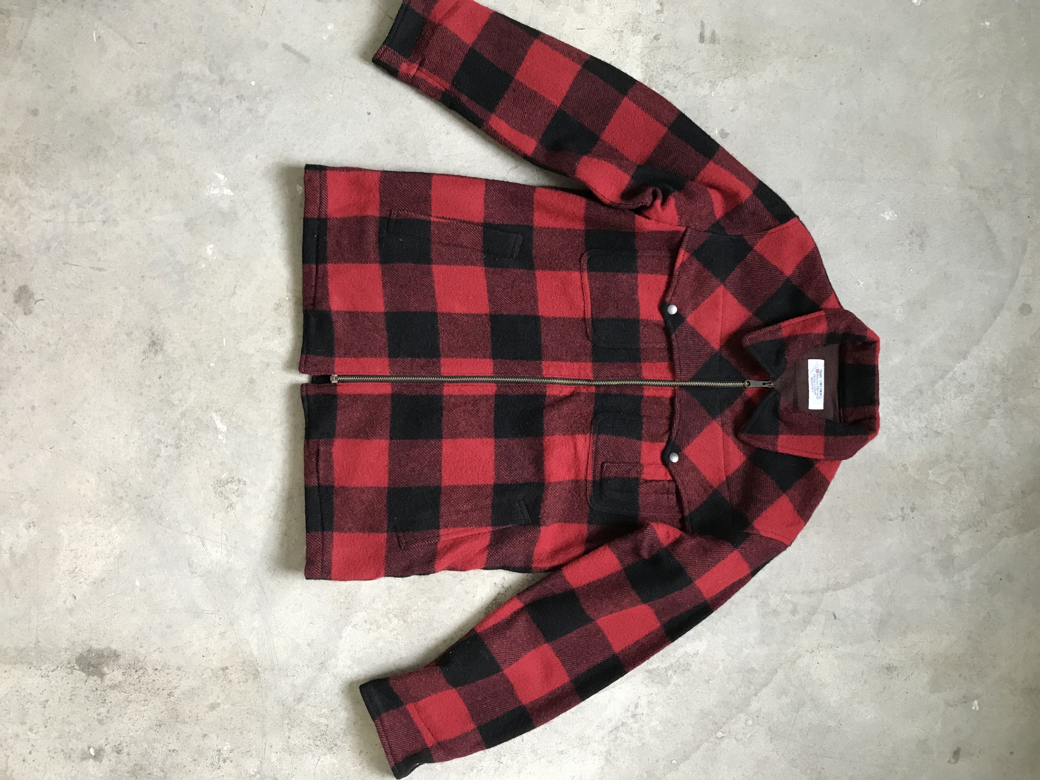 Vintage Vintage TRANSCONTINENT JAPAN Buffalo Plaid Wool Jacket | Grailed