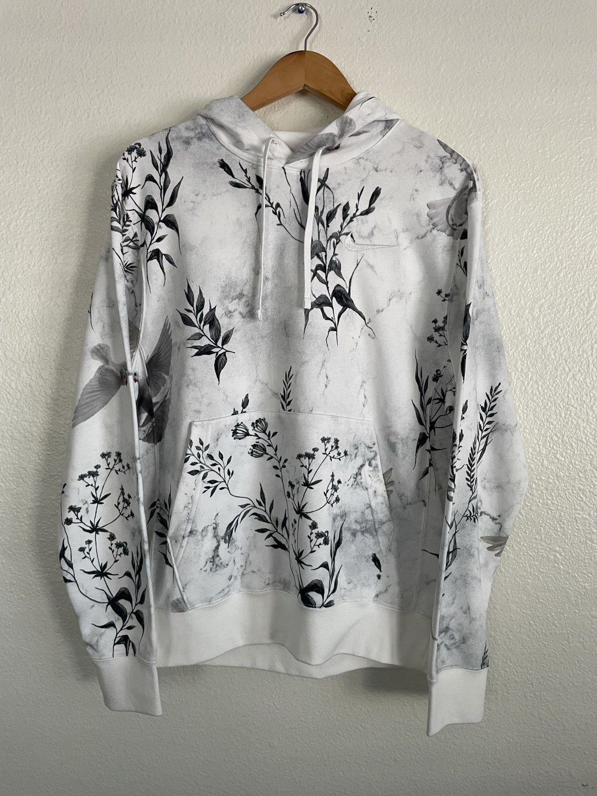 Nike Nike Sportswear Club Terry Dove Hoodie White Grey | Grailed