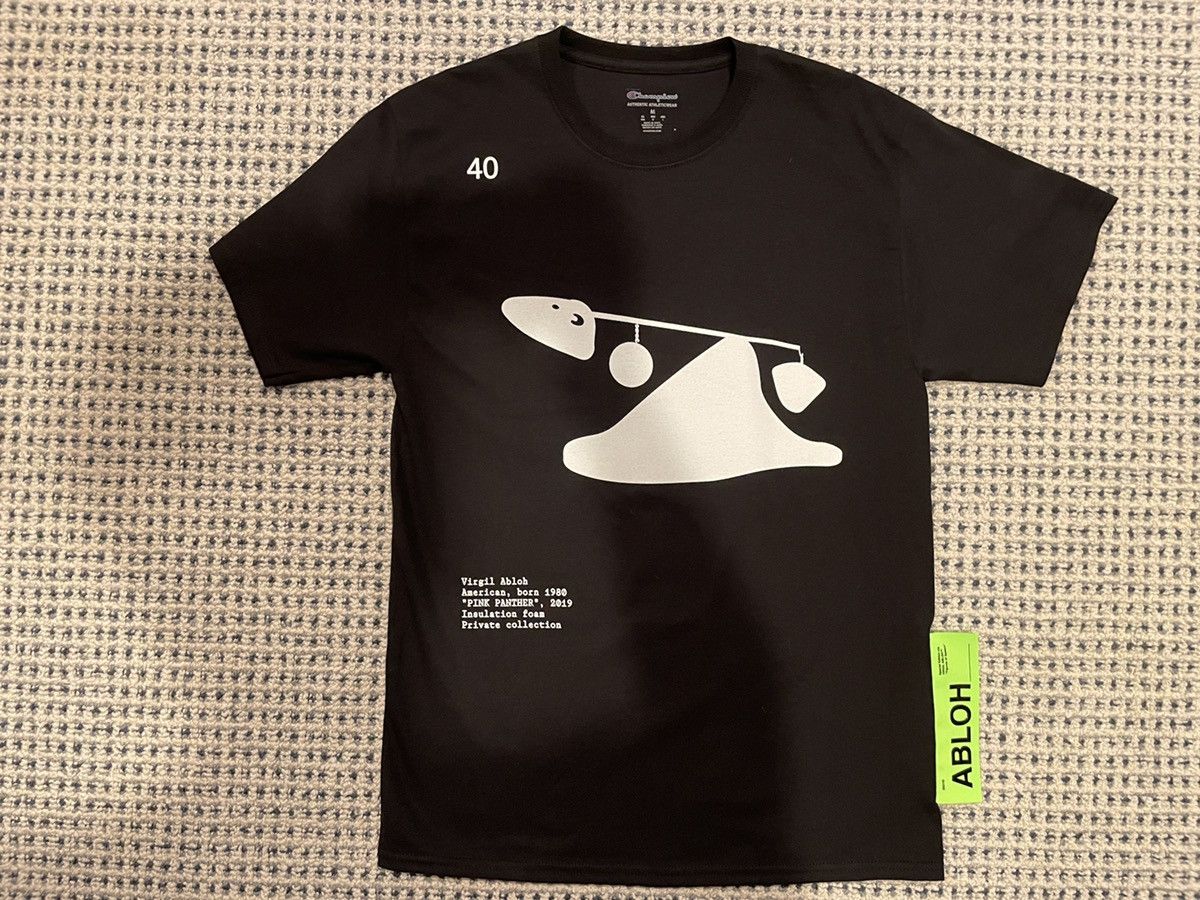 Champion × Virgil Abloh Virgil Abloh ICA Pink Panther Tee | Grailed
