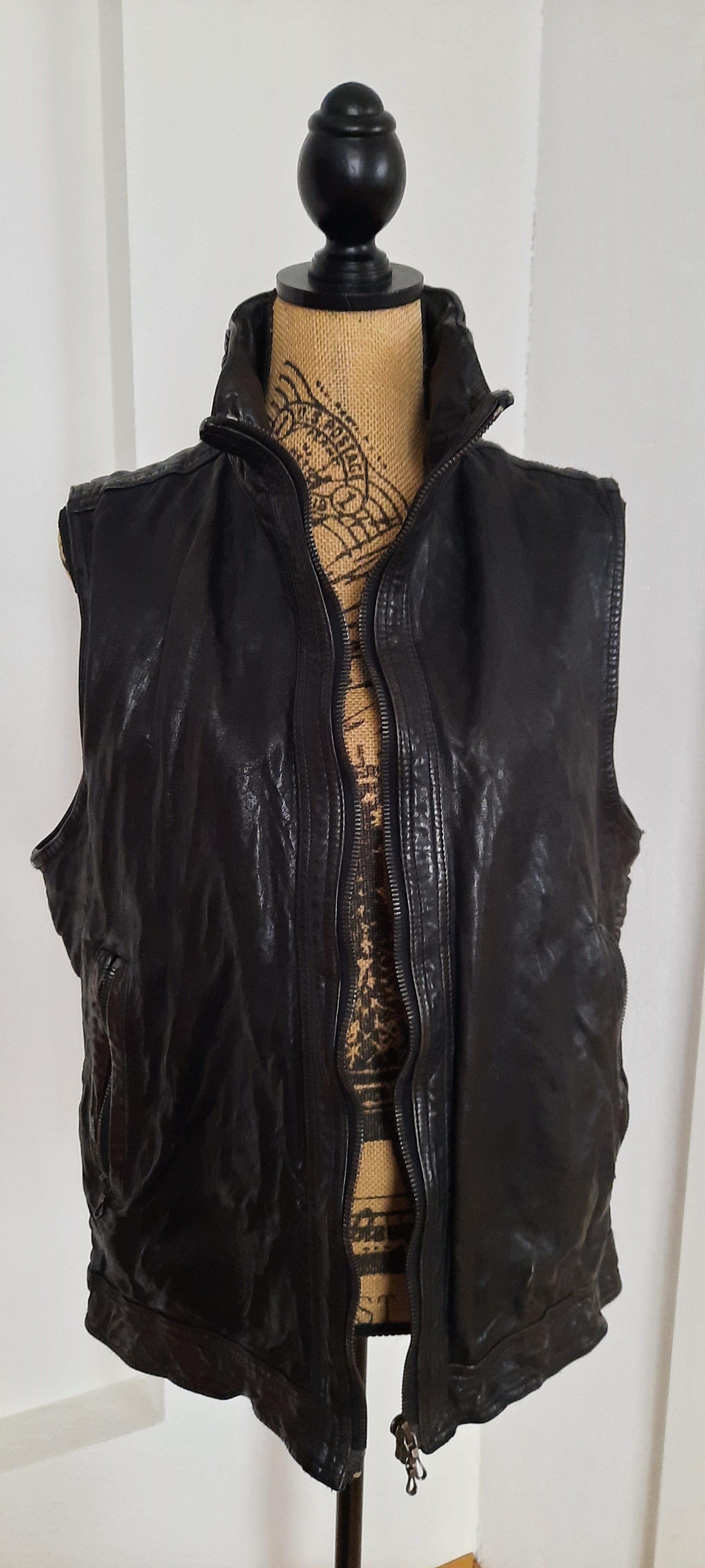 Shellac SHELLAC Herren Weste Leder 52 | Grailed