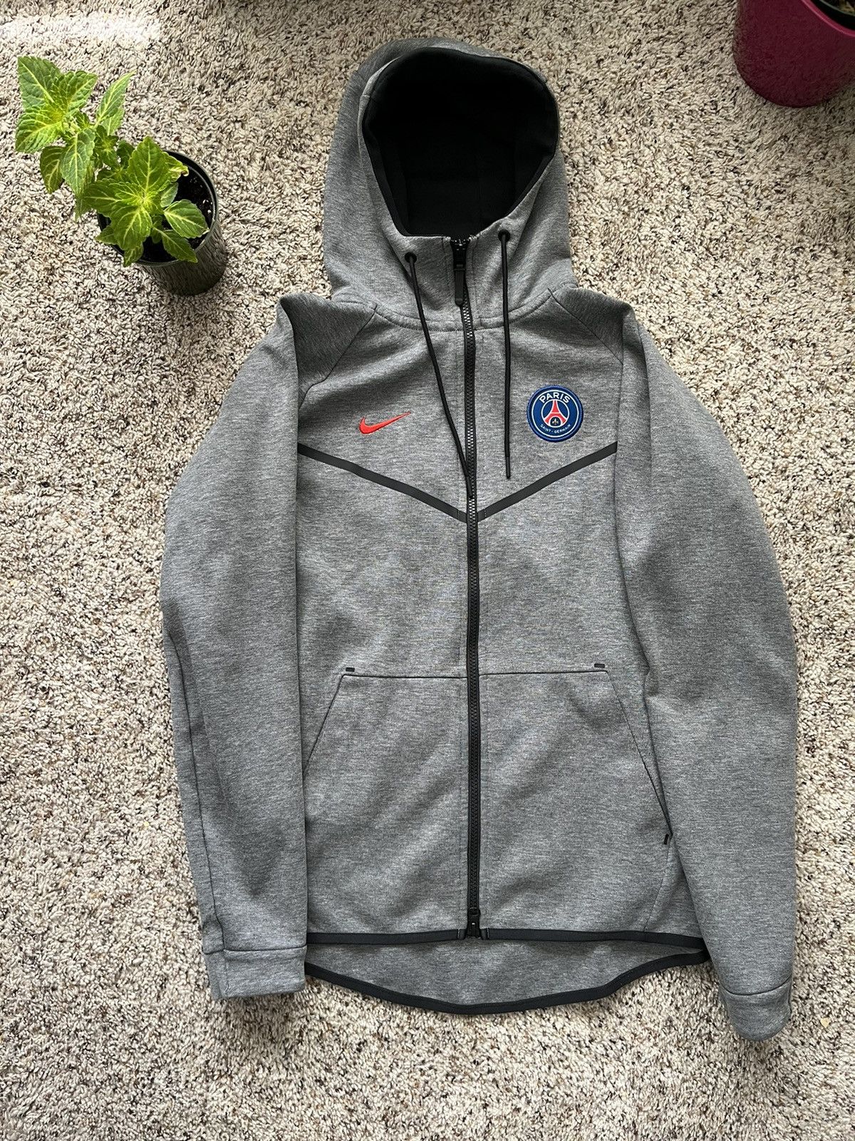 Nike Grey Nike PSG Tech Fleece Hoodie | Grailed