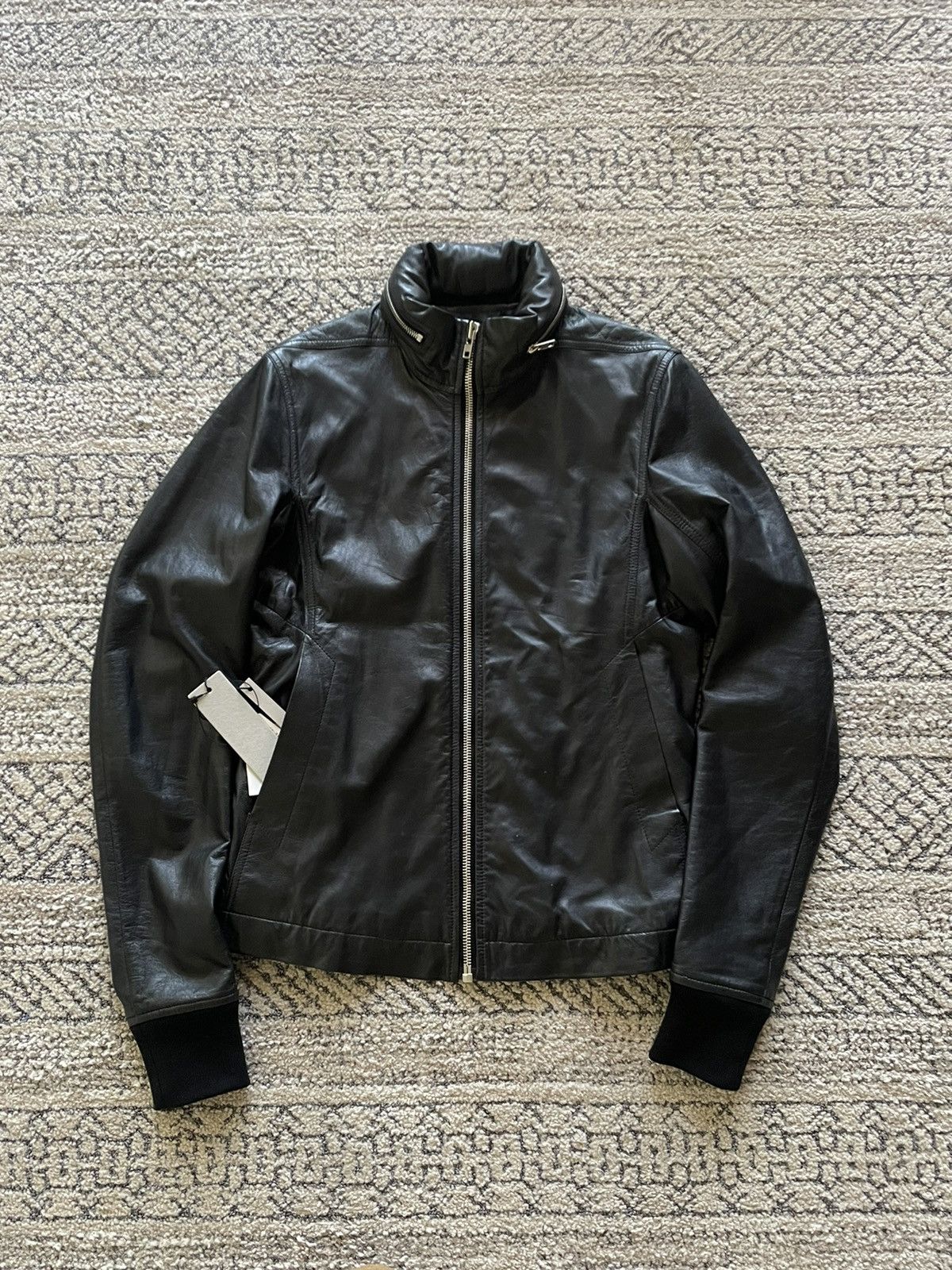 Rick Owens Moody Stenberg Hidden Hood Leather Jacket | Grailed