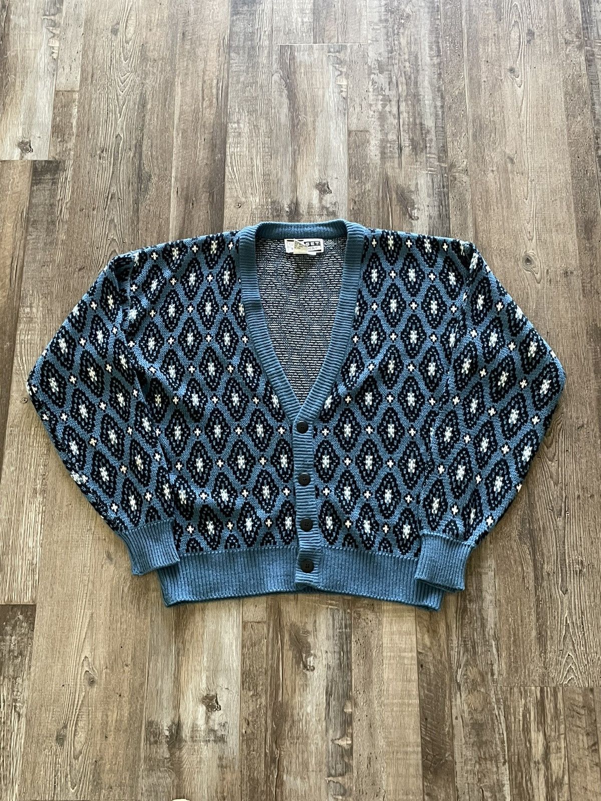 Japanese Brand × Vintage Vintage Boxy Cropped Cardigan | Grailed