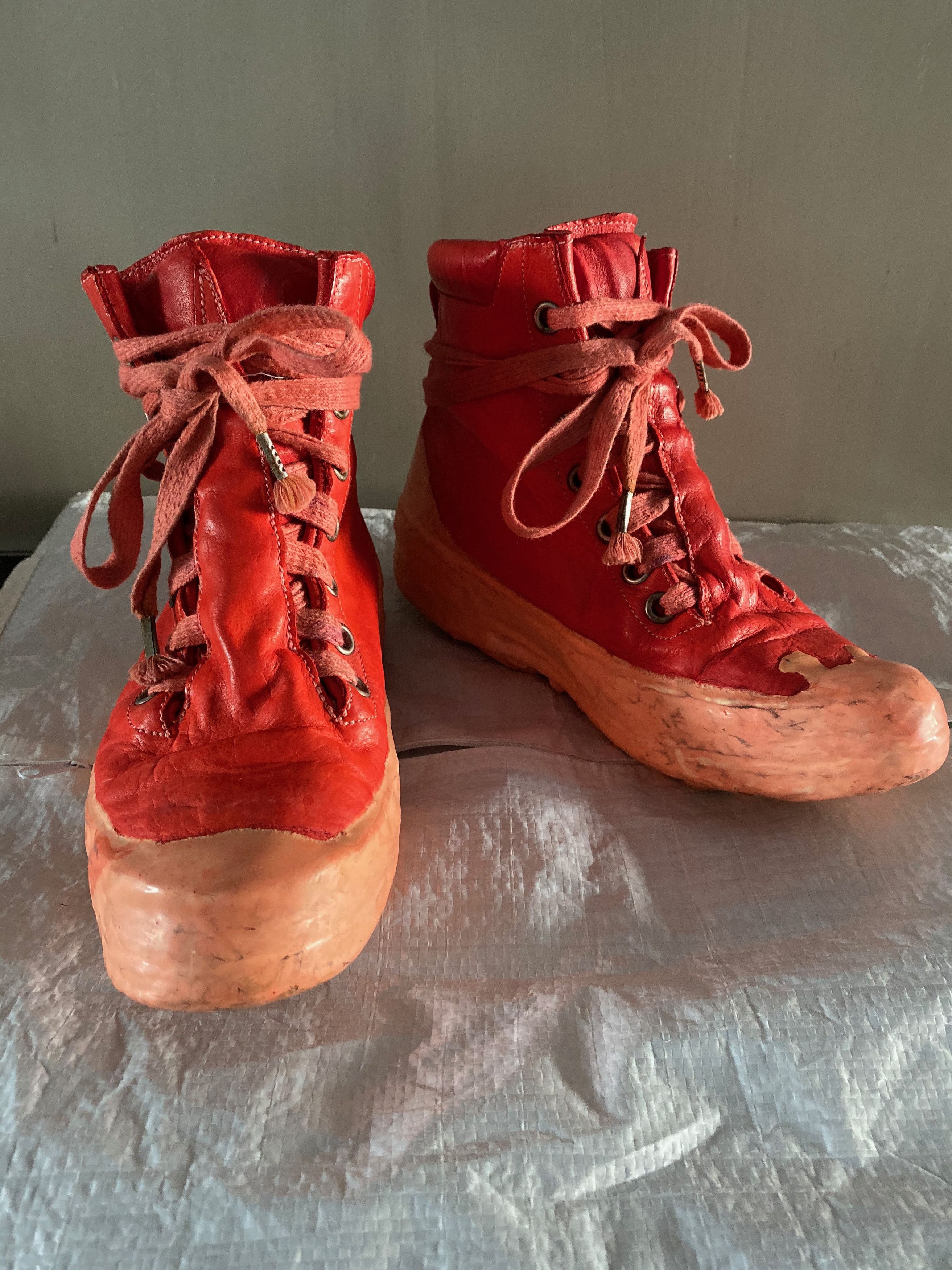 Carol Christian Poell as new *CCP drip sneakers holy grail RED col 13 ...