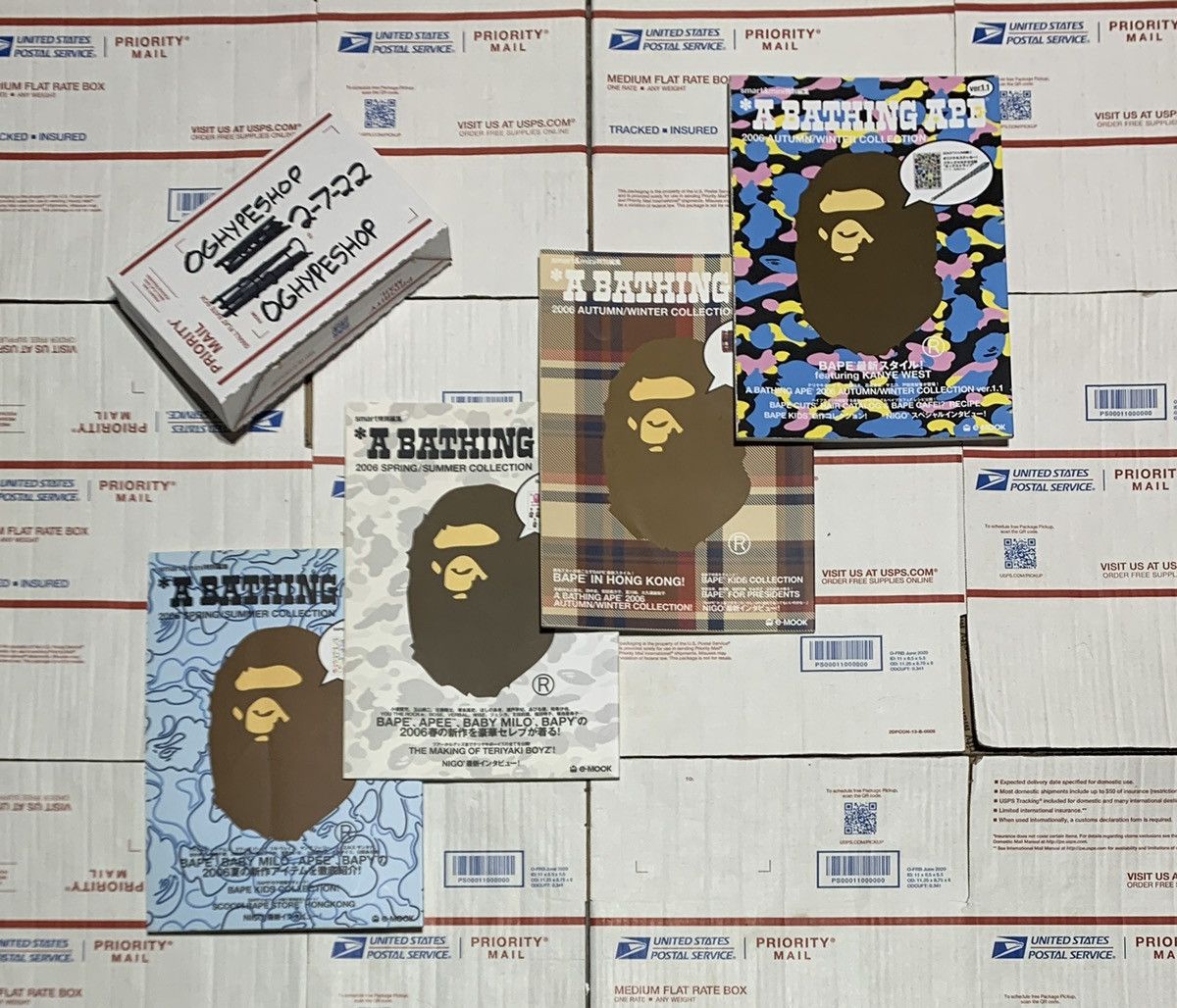 Bape 2006 Magazine Set of 4 + sticker sheets | Grailed