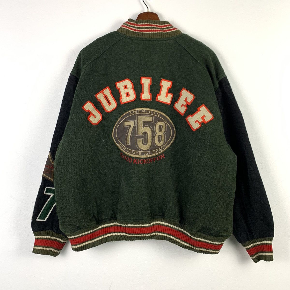 Varsity Jacket × Vintage 🔥NS267🔥vintage can two woll varsity jacket big ...