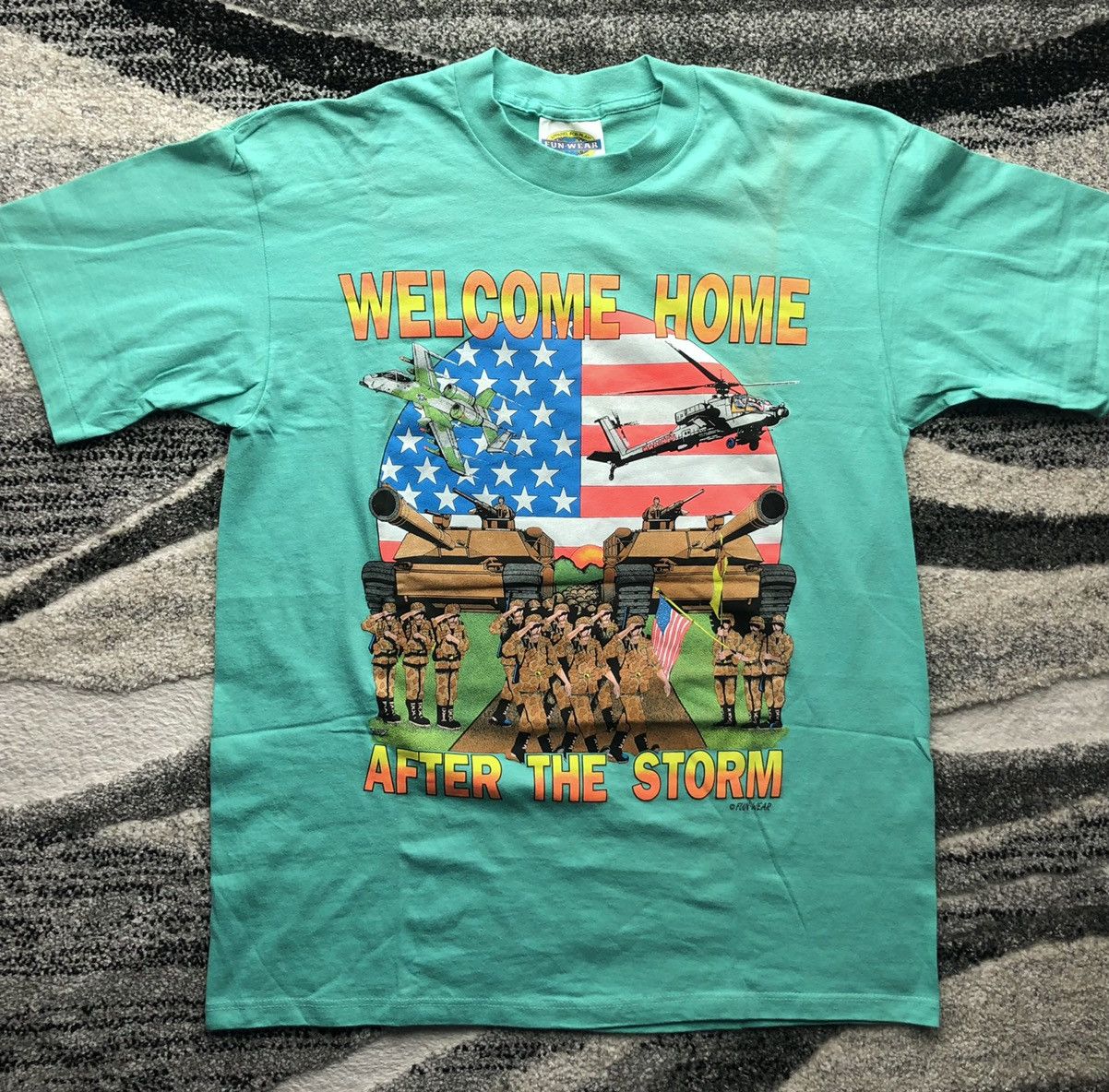 Vintage Vintage 90s Military Shirt Marines Desert Storm Army Tanks ...