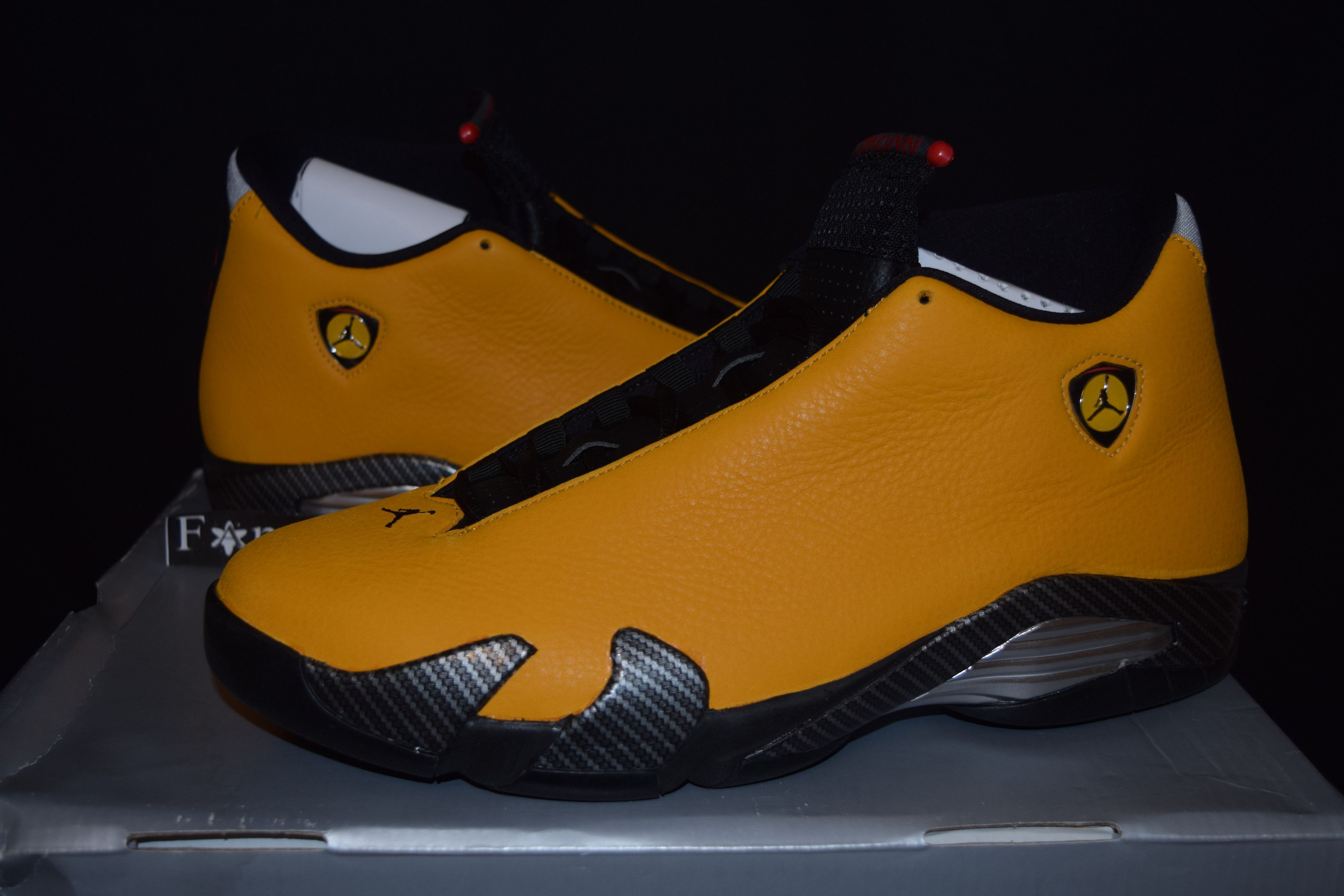 Jordan Brand Air Jordan 14 Yellow Ferrari University Gold | Grailed