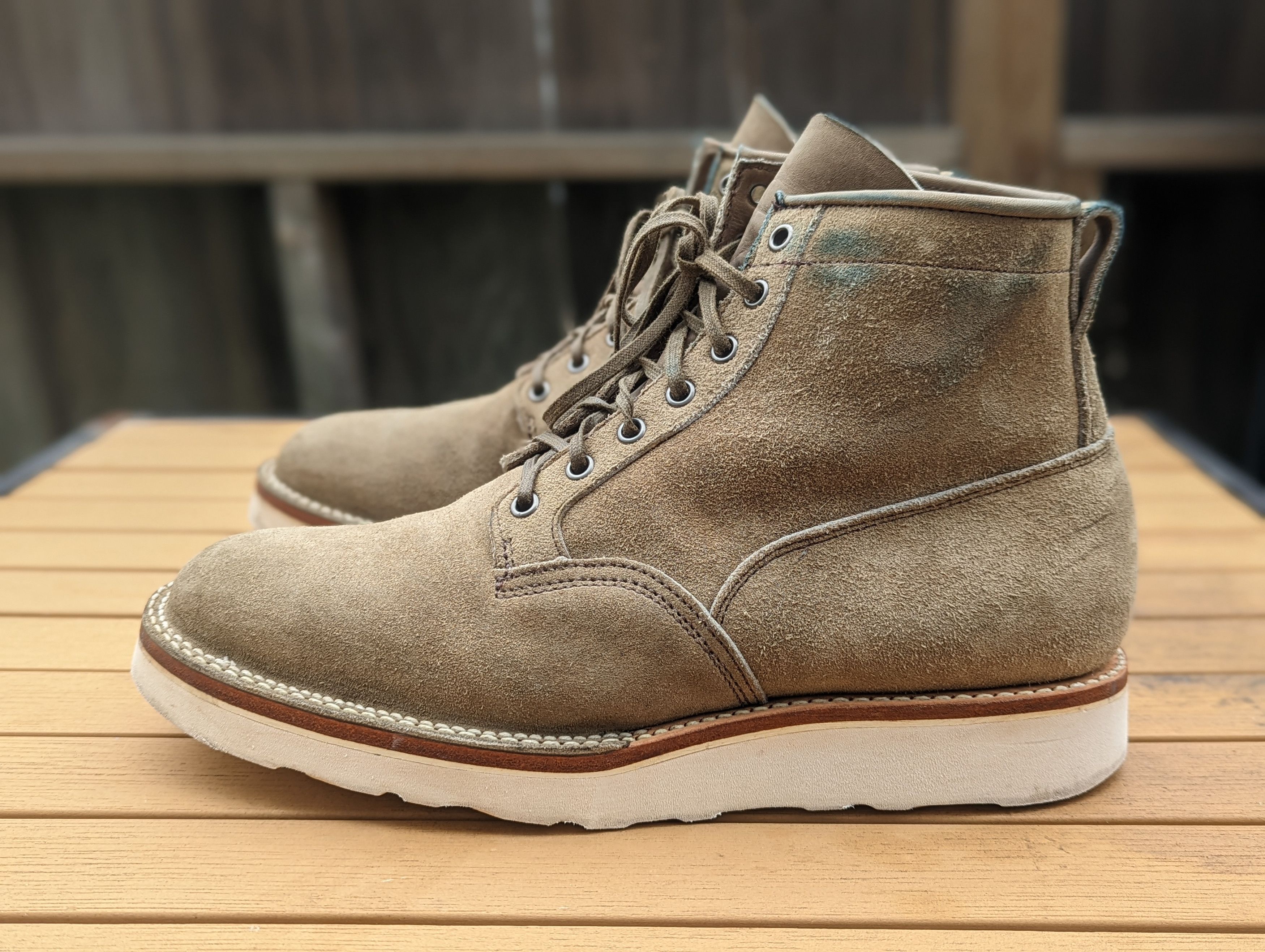 Viberg Viberg 2030 Scout Boot in Calico Grey Roughout | Grailed
