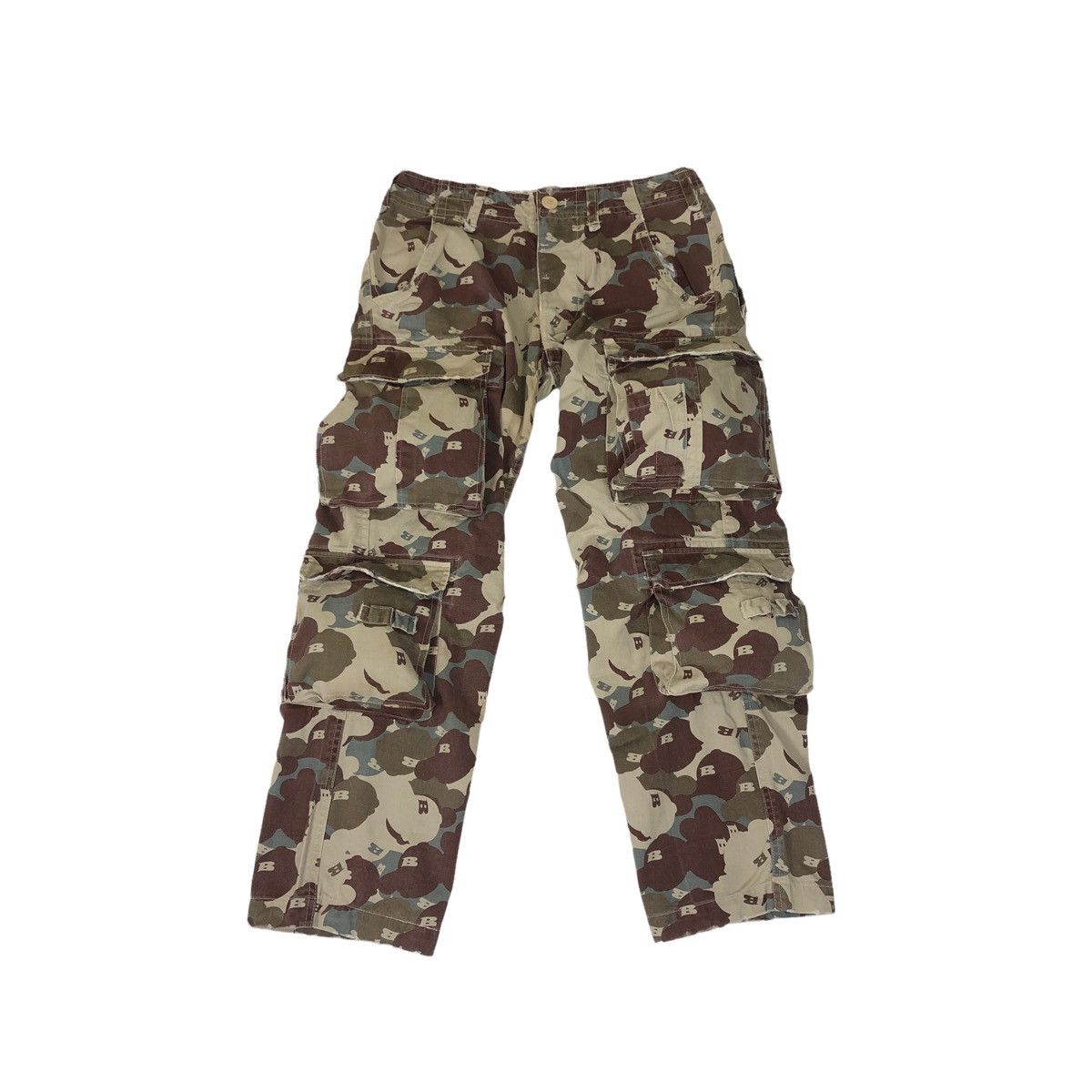 Japanese Brand Rare! Sohk Full Print Camouflage Cargo Tactical Pant Hip ...