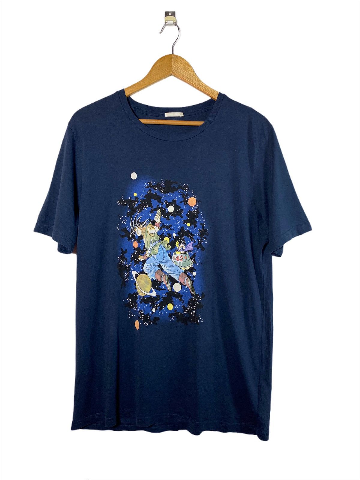 Anime × Cartoon Network Dragon Ball Shirt Sang Goku Blue | Grailed