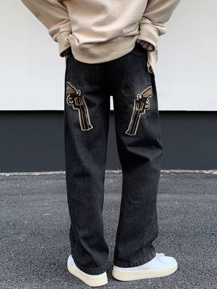 Japanese Brand × Streetwear × Vintage hip hop pants with guns | Grailed