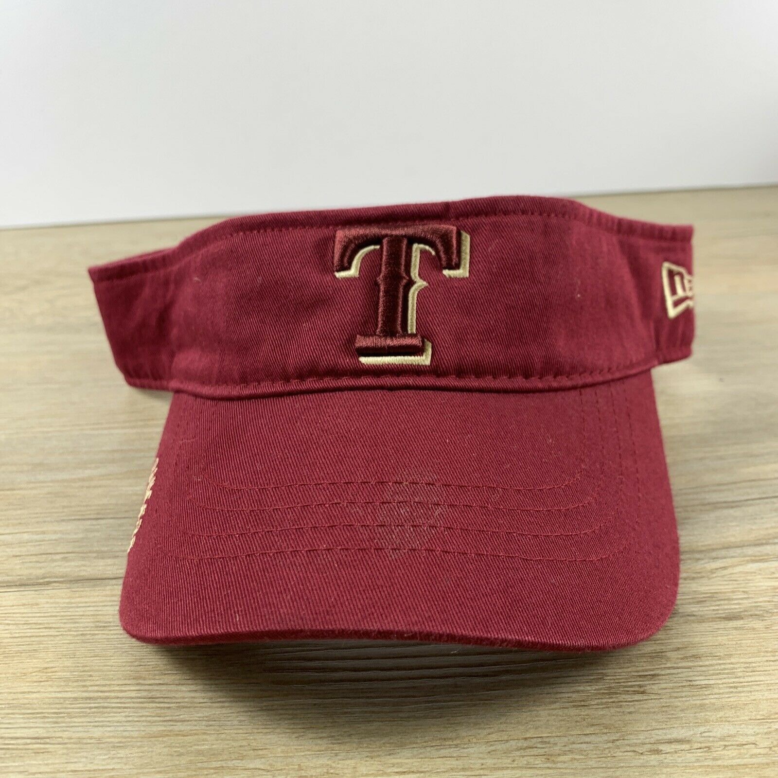 New Era Texas Rangers Red Visor New Era Adjustable Visor Hat | Grailed