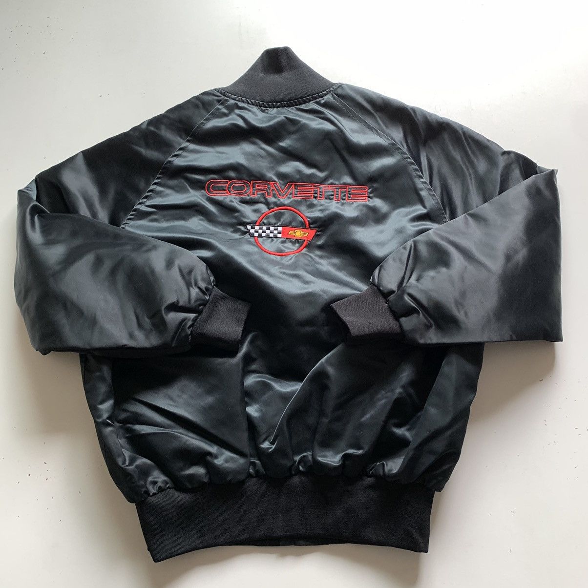 Vintage Vintage 90s Corvette Satin jacket | Grailed