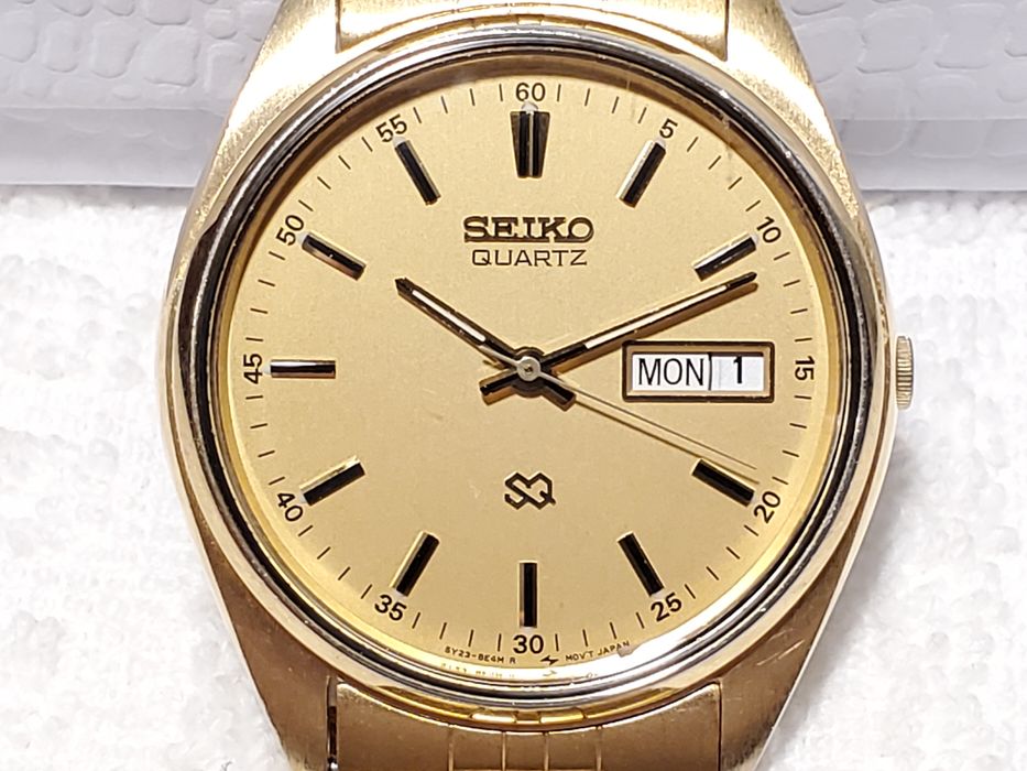 Seiko Vintage Seiko SQ Gold Tone Day Date Quartz Watch | Grailed