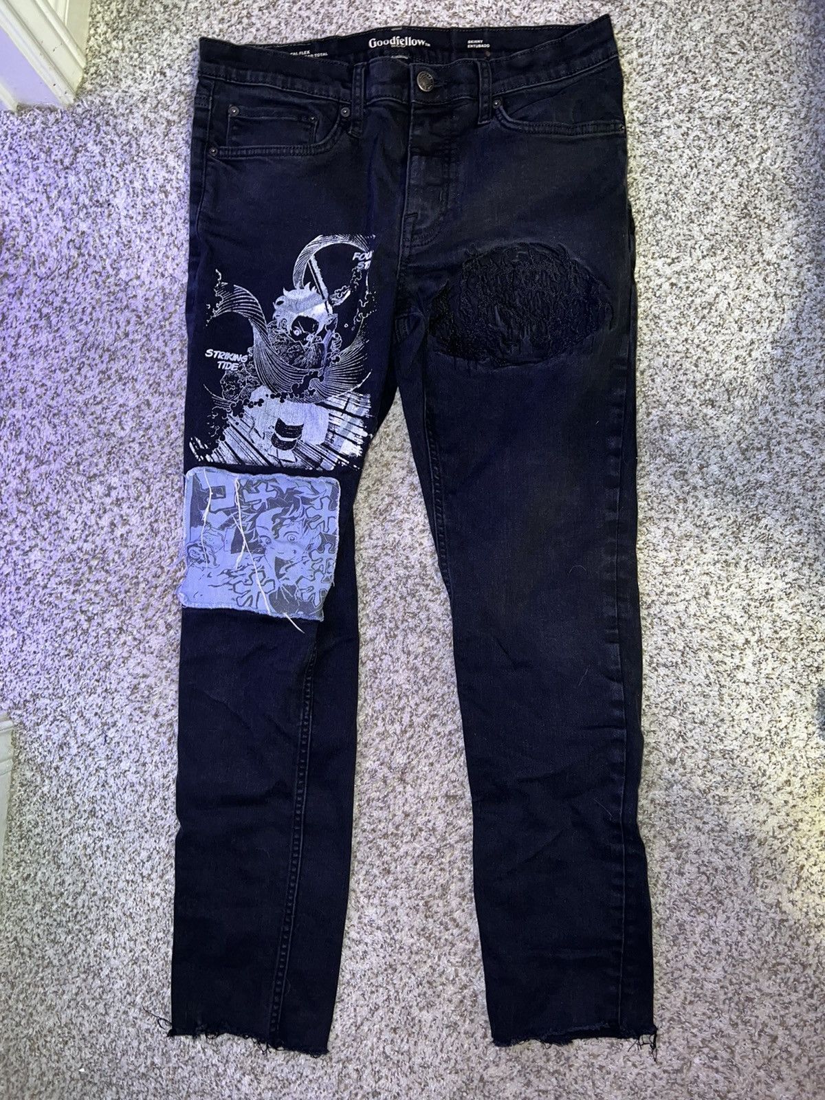 Other Custom Demon slayer Jeans | Grailed