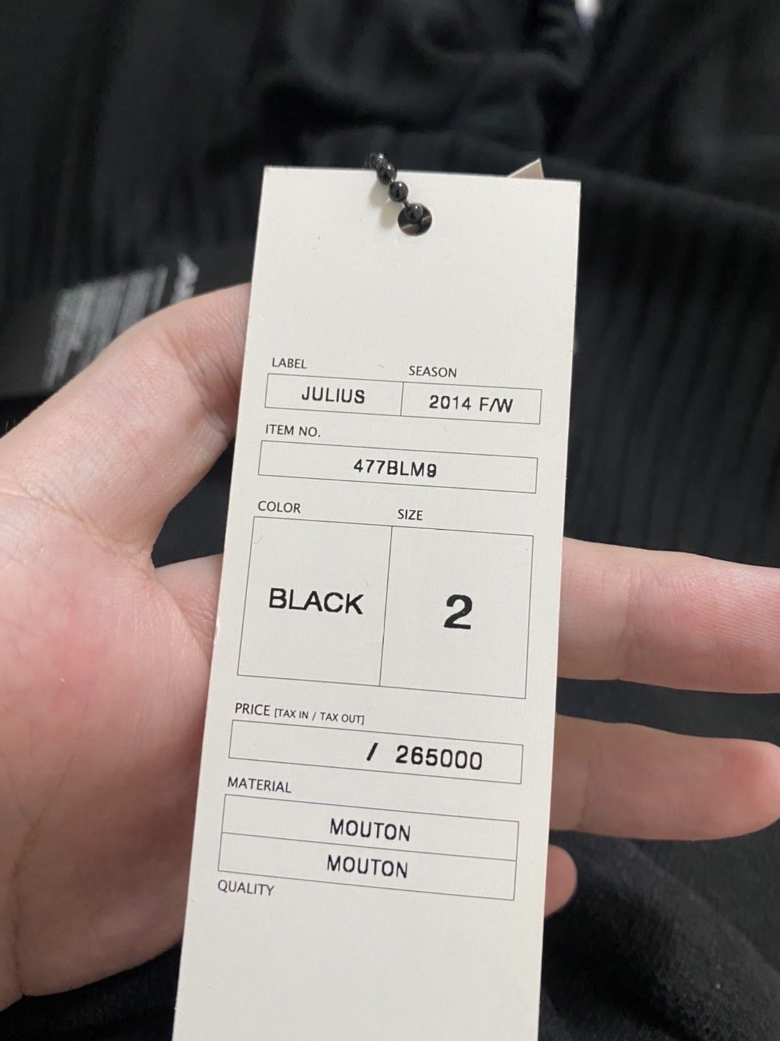 Julius Julius 14FW Mouton Jacket | Grailed