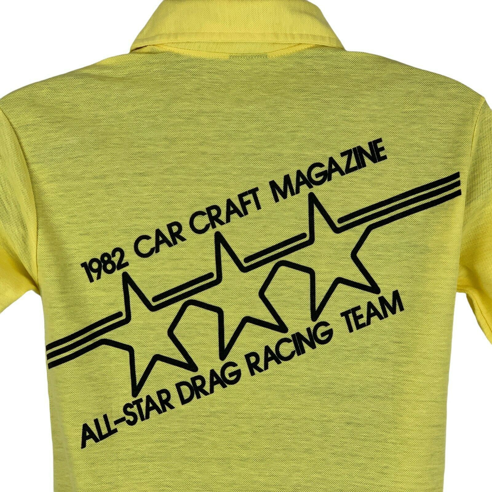 Sneakers Vtg 80s Car Craft Magazine All Star Drag Racing Team Polo ...