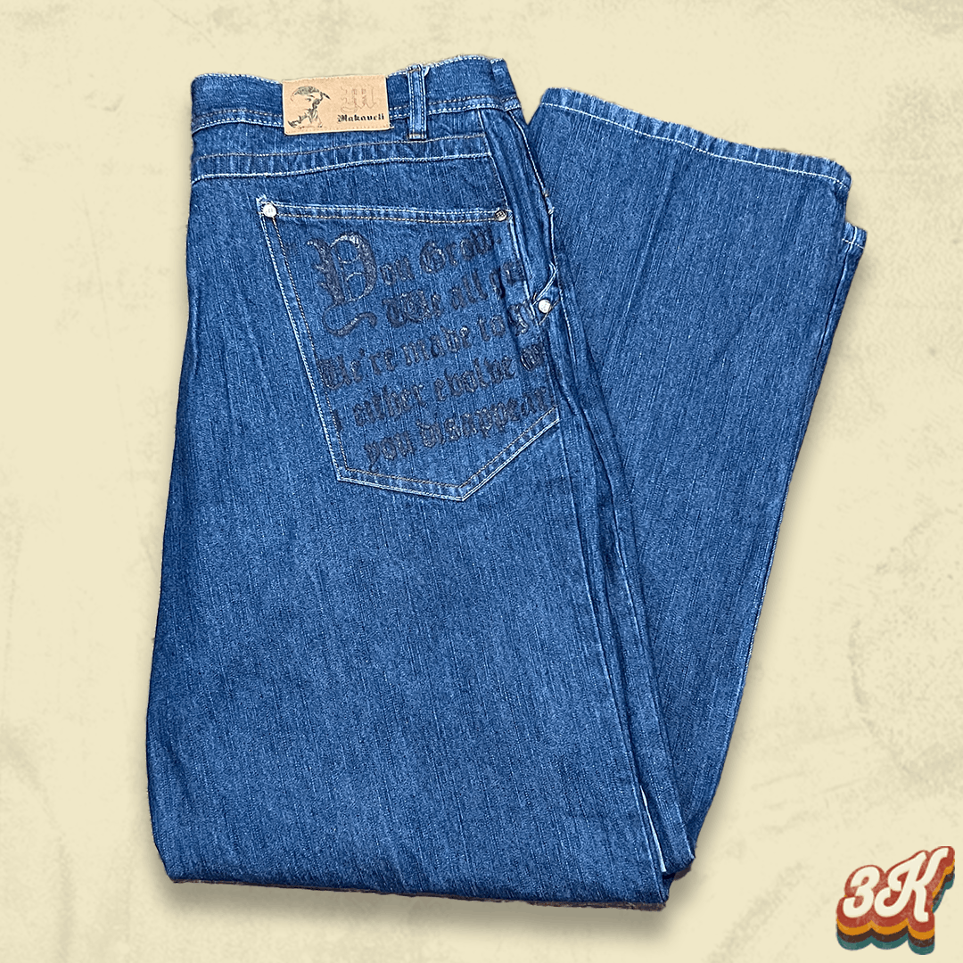 Makaveli Makaveli Tupac Shakur 2pac Baggy Denim Jeans | Grailed