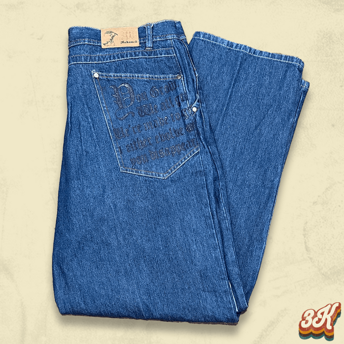 Makaveli Makaveli Tupac Shakur 2pac Baggy Denim Jeans | Grailed