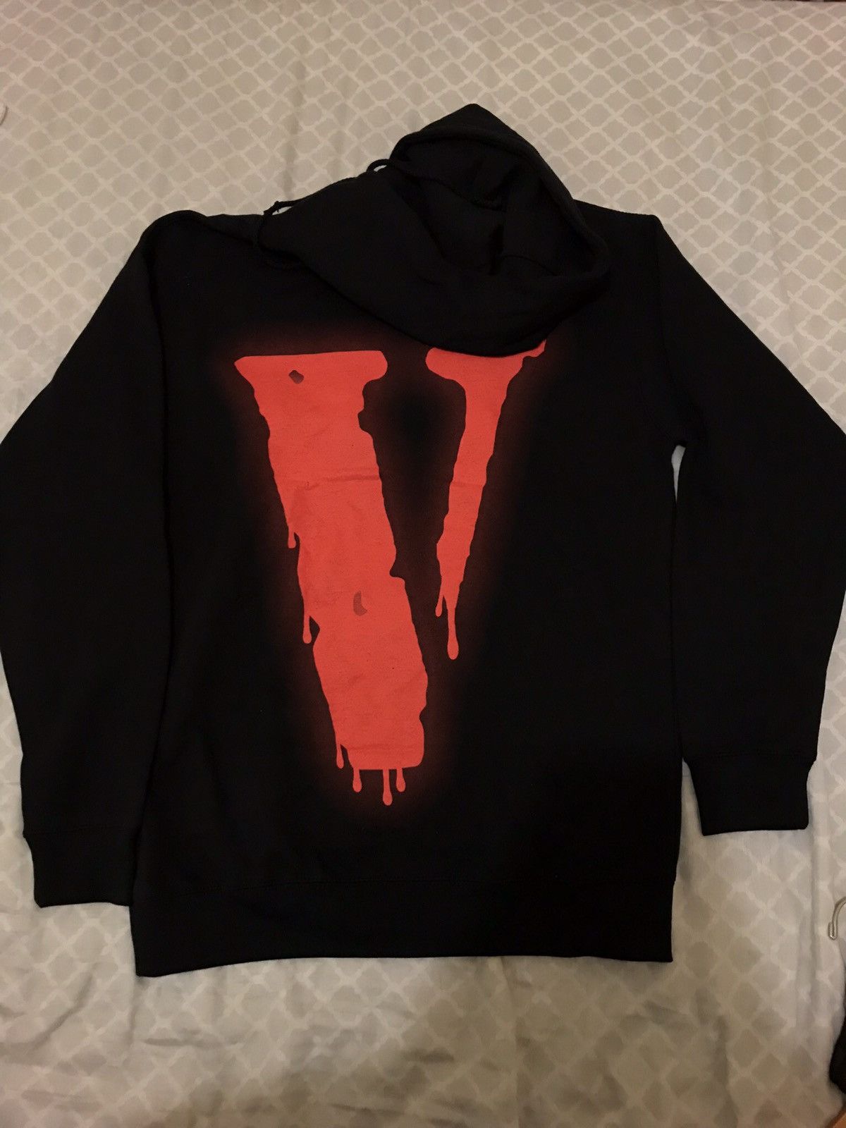 Vlone Vlone Black Drip Hoodie | Grailed