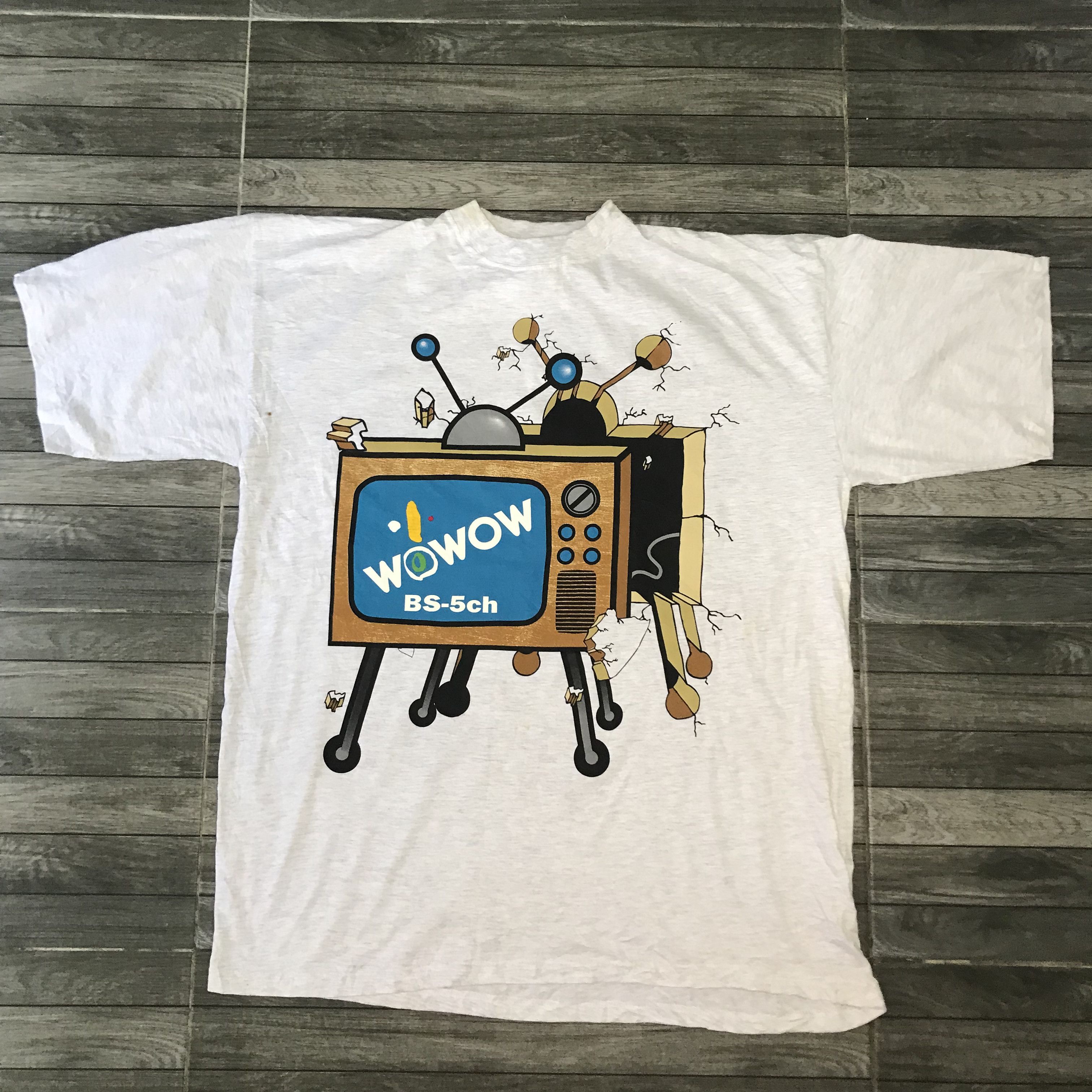Nutmeg Mills × Very Rare × Vintage VINTAGE WOWOW BS-5CH T SHIRT BY NUTMEG MILLS | Grailed