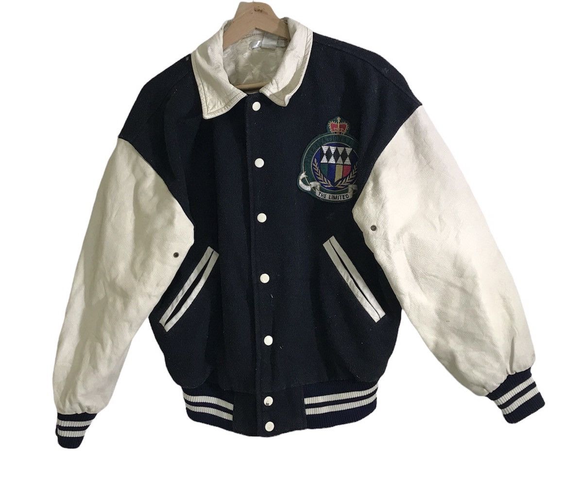 Leather × Vintage (341) varsity leader jacket x the limited | Grailed