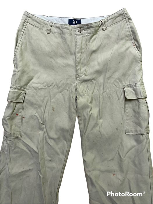 Gap Gap cargo paint cream baggy cutting | Grailed