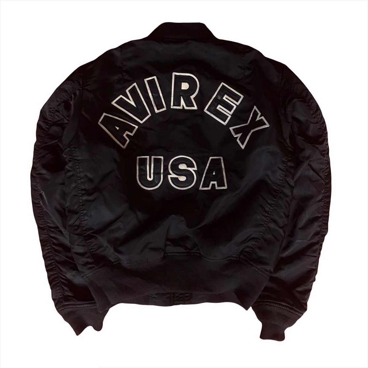 Avirex × Vintage Vintage Avirex Big Logo Repro 1975 Bomber Jacket | Grailed