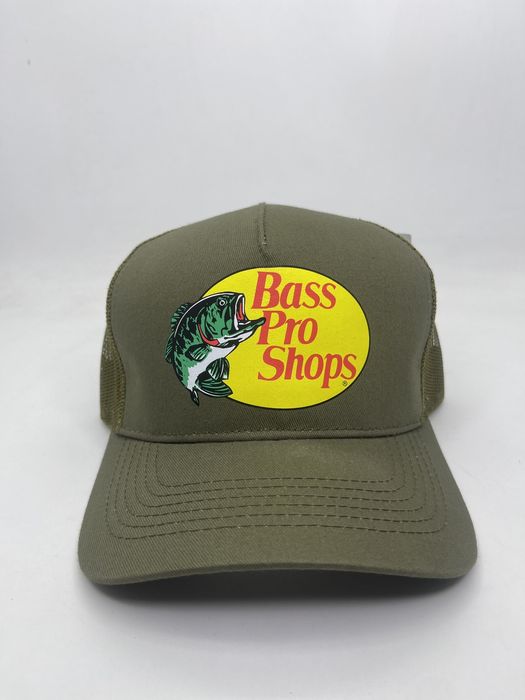 Bass Pro Shops Bass Pro Shops Mesh Olive Snapback Cap Hat OSFM | Grailed