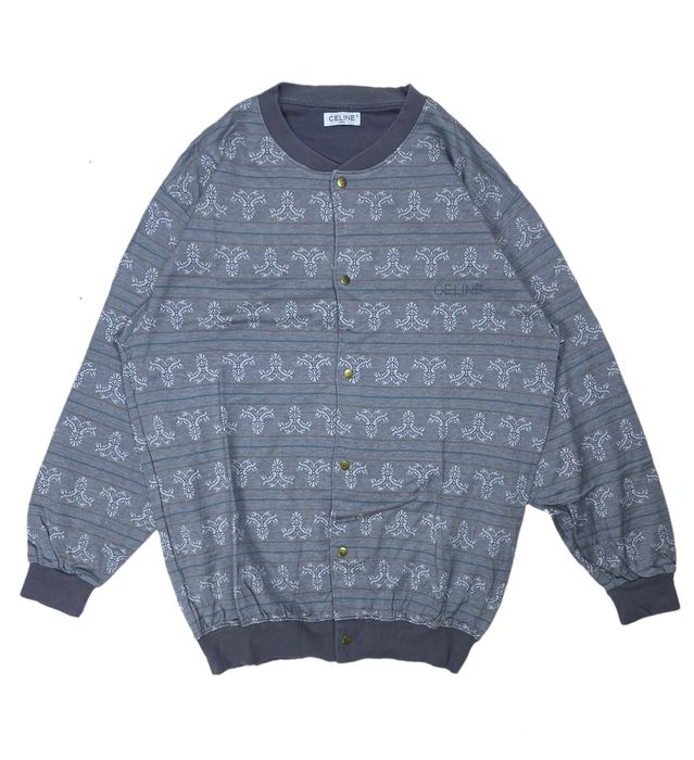 Celine Vintage 90's Celine Paris Abstract Light Bomber Jacket | Grailed