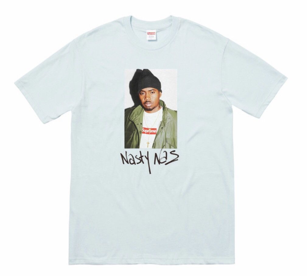 Supreme Supreme Nas Tee Pale Blue Medium CONFIRMED | Grailed