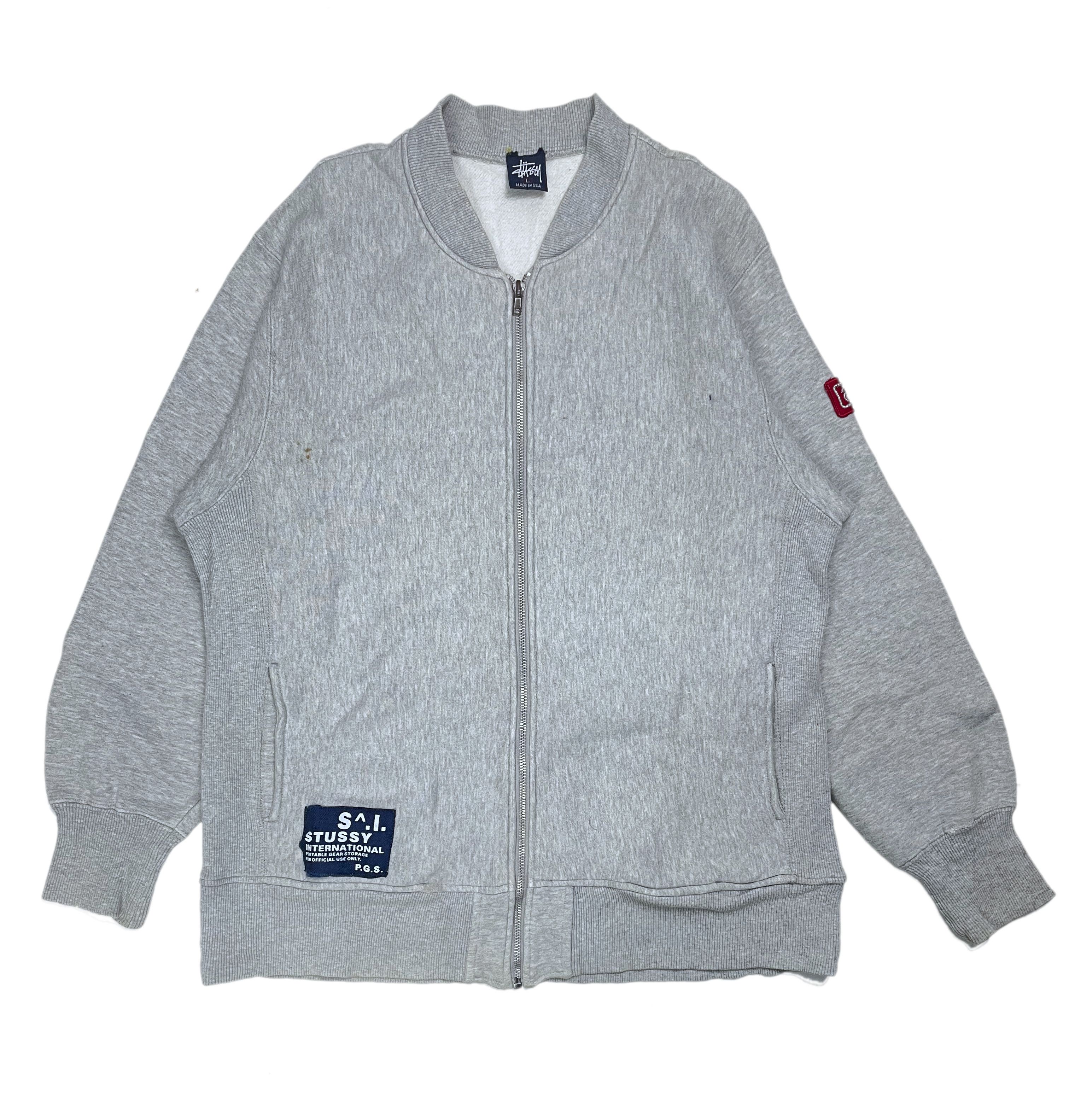 Stussy Vintage 90's Stussy International Gray Jacket | Grailed