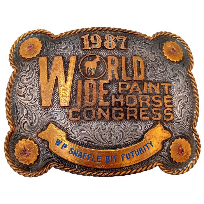 sss 1987 Paint Horse Belt Buckle Trophy World Wide Congress | Grailed