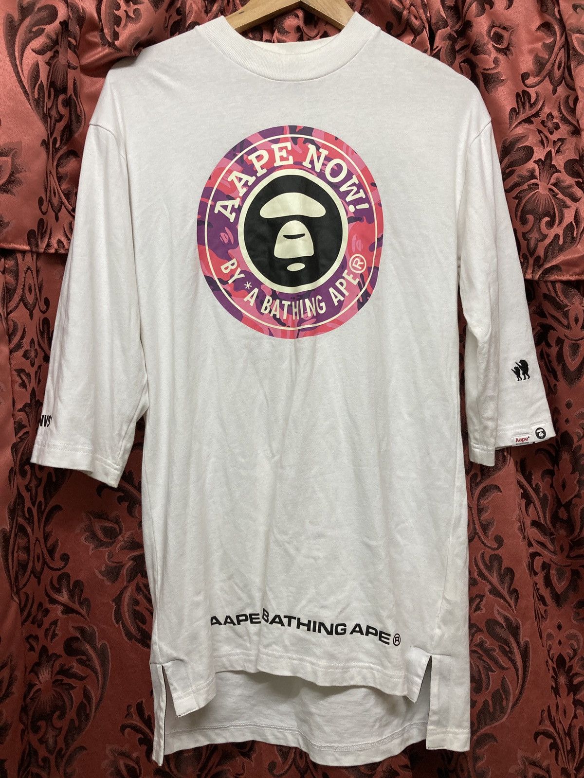 Aape × Bape A Bathing Ape Aape APUNVS LongTail 3/4 tshirt | Grailed