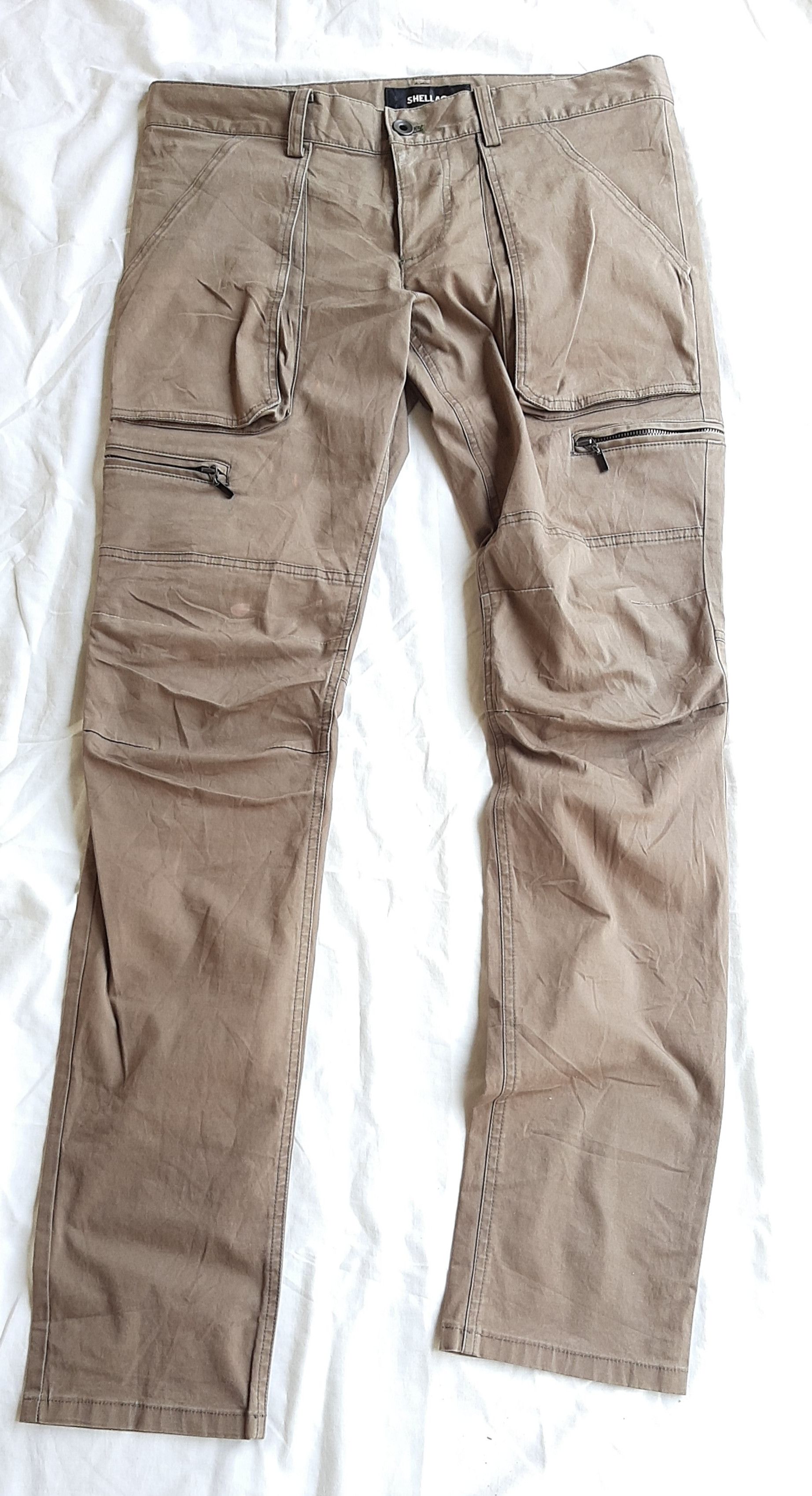 Shellac Shellac Japan Tactical Multipocket Cargo Pants Slim Fit | Grailed
