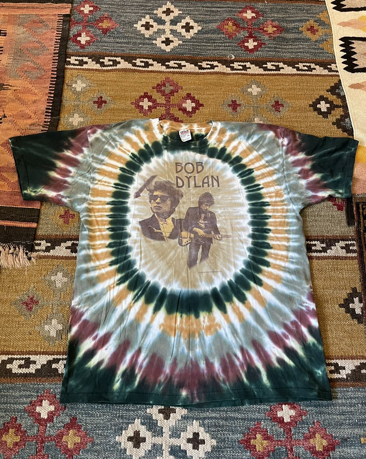 Vintage Vintage 90s y2k bob dylan tie dye graphic tee | Grailed