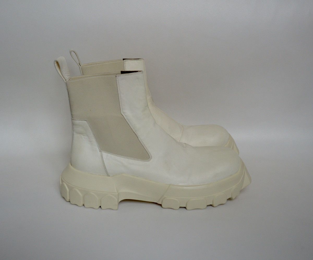 Rick Owens Milk Bozo Beetle Tractor Boots | Grailed