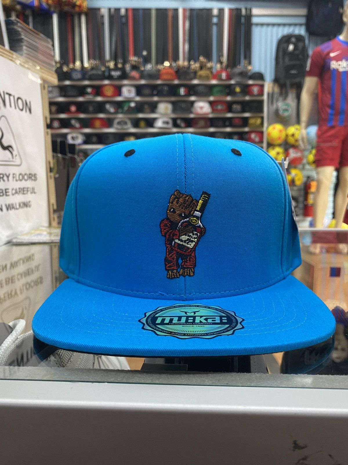 Vintage Blue Marvel GOTG Groot Henny Bottle Snapback | Grailed